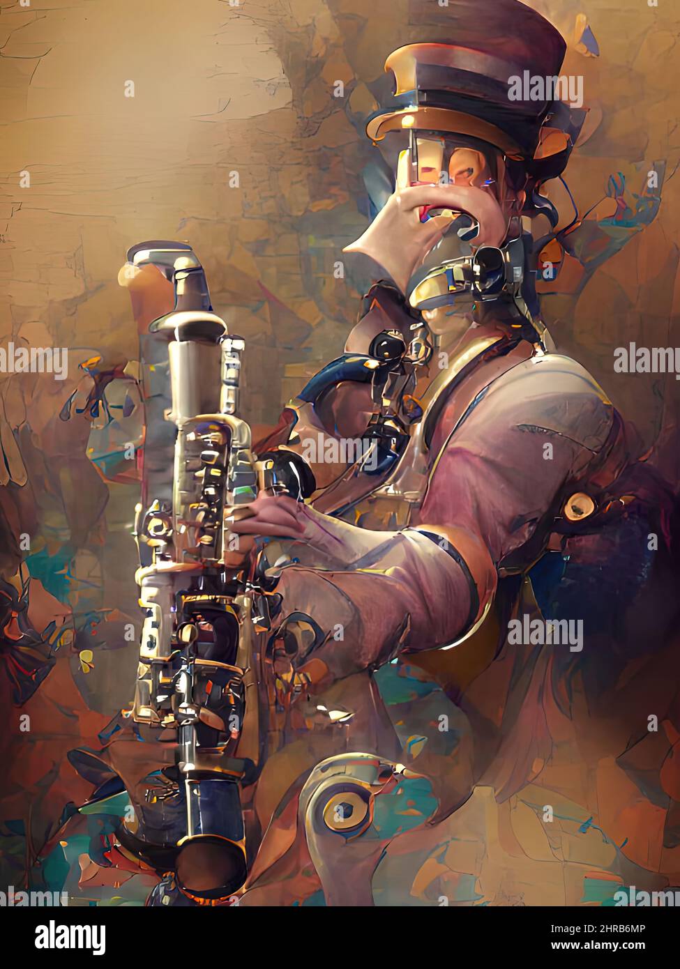 Beautiful abstract picture of an unusual clarinet Stock Photo - Alamy