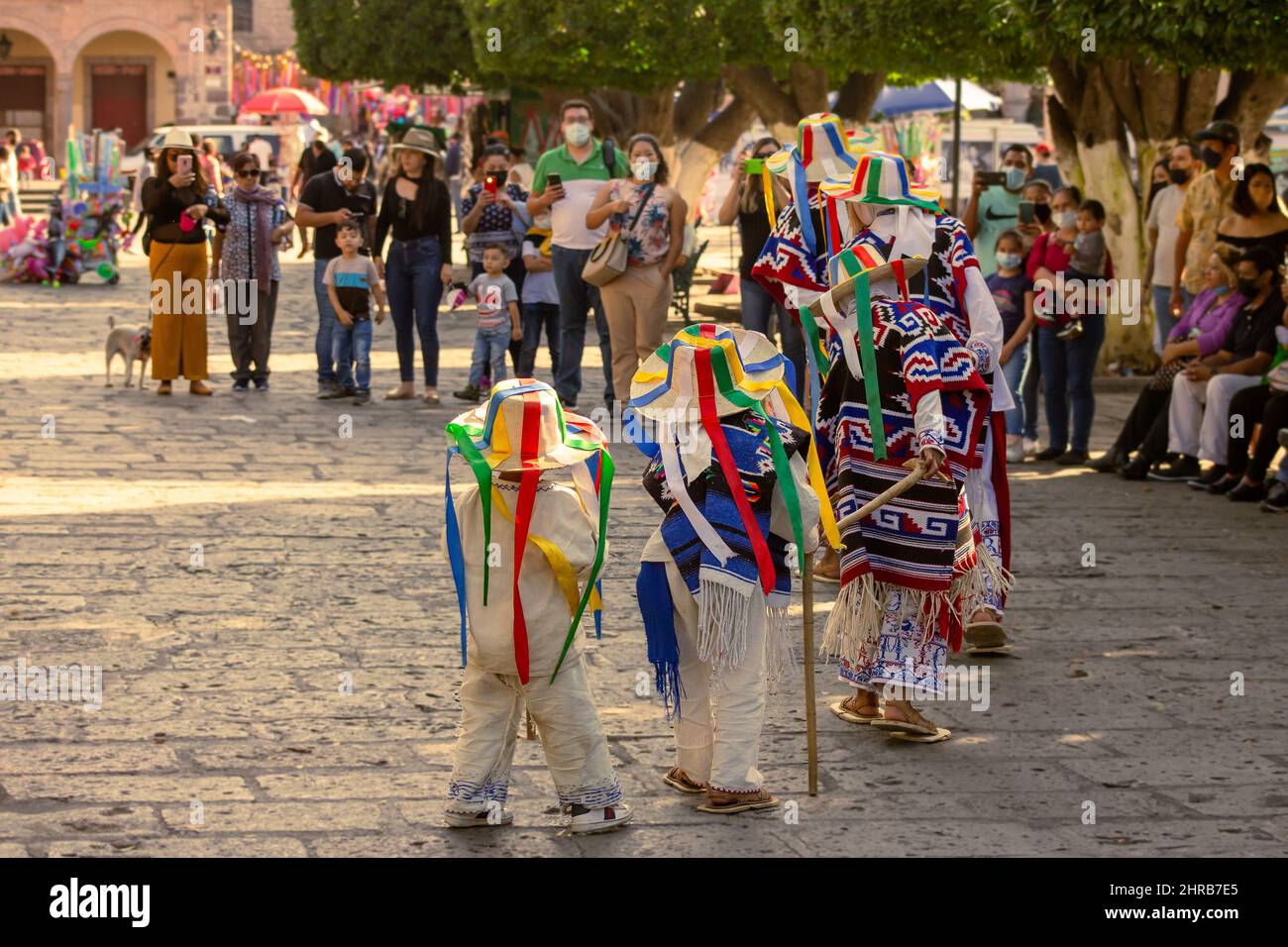 Group of people in traditional clothes dancing an old men dance Stock ...