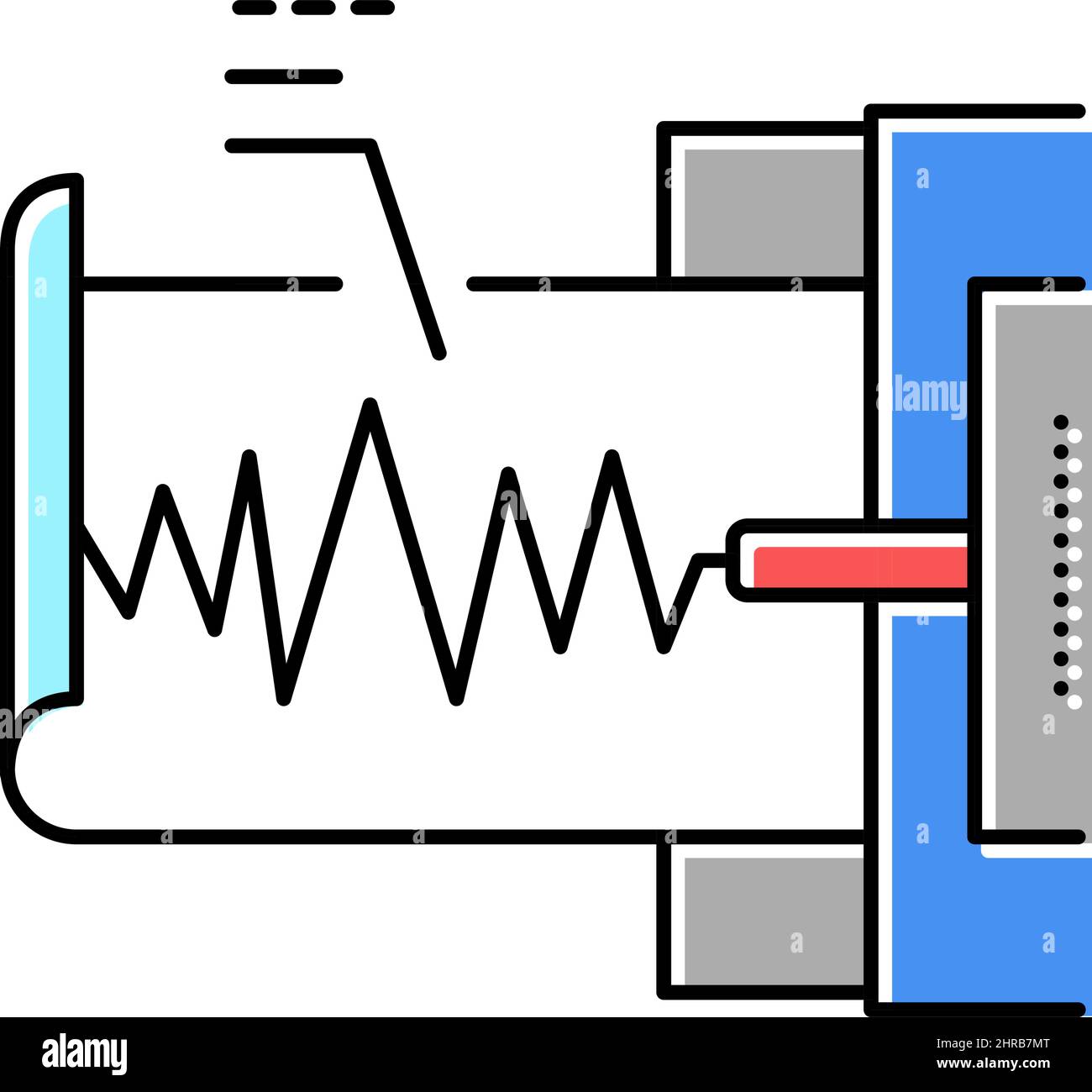 seismograph device color icon vector illustration Stock Vector Image ...