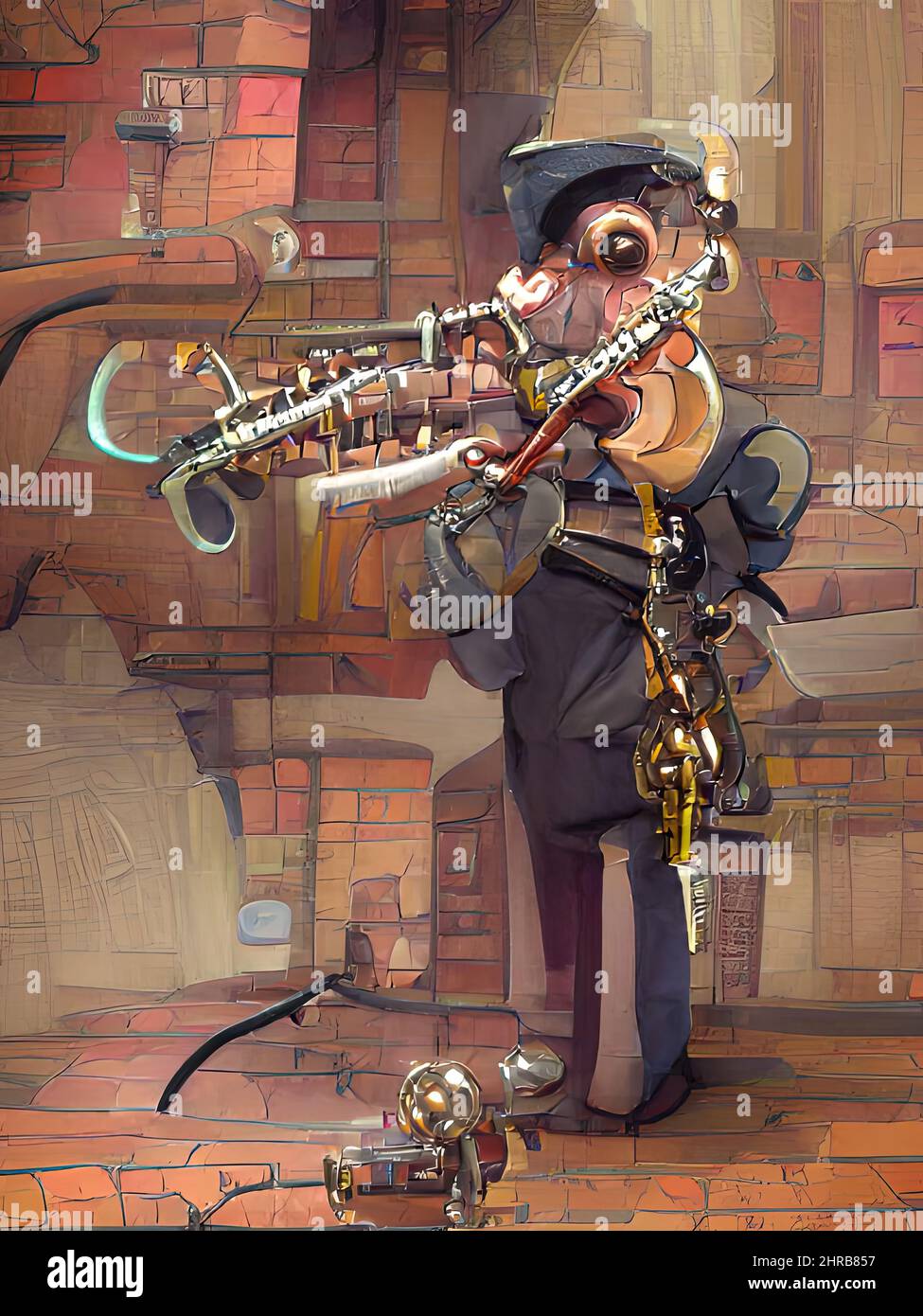 Beautiful abstract picture of an unusual clarinet Stock Photo - Alamy