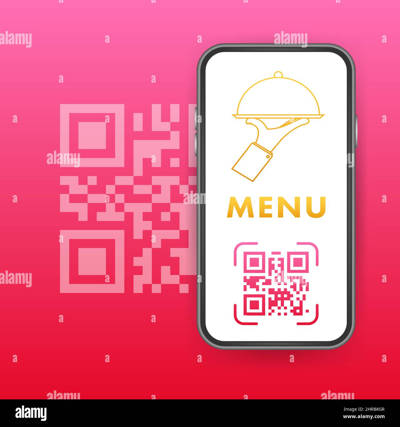 Qr code menu Stock Vector Images - Alamy