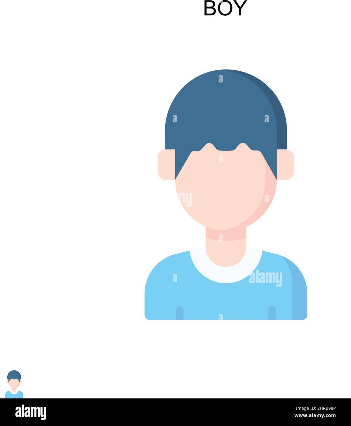Cartoon boy icon hi-res stock photography and images - Alamy