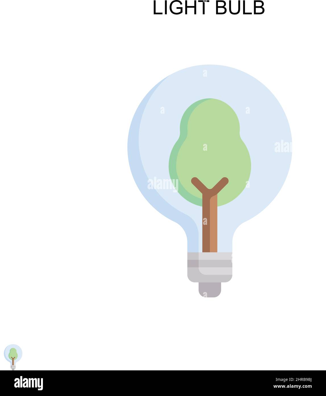 Light bulb Simple vector icon. Illustration symbol design template for ...
