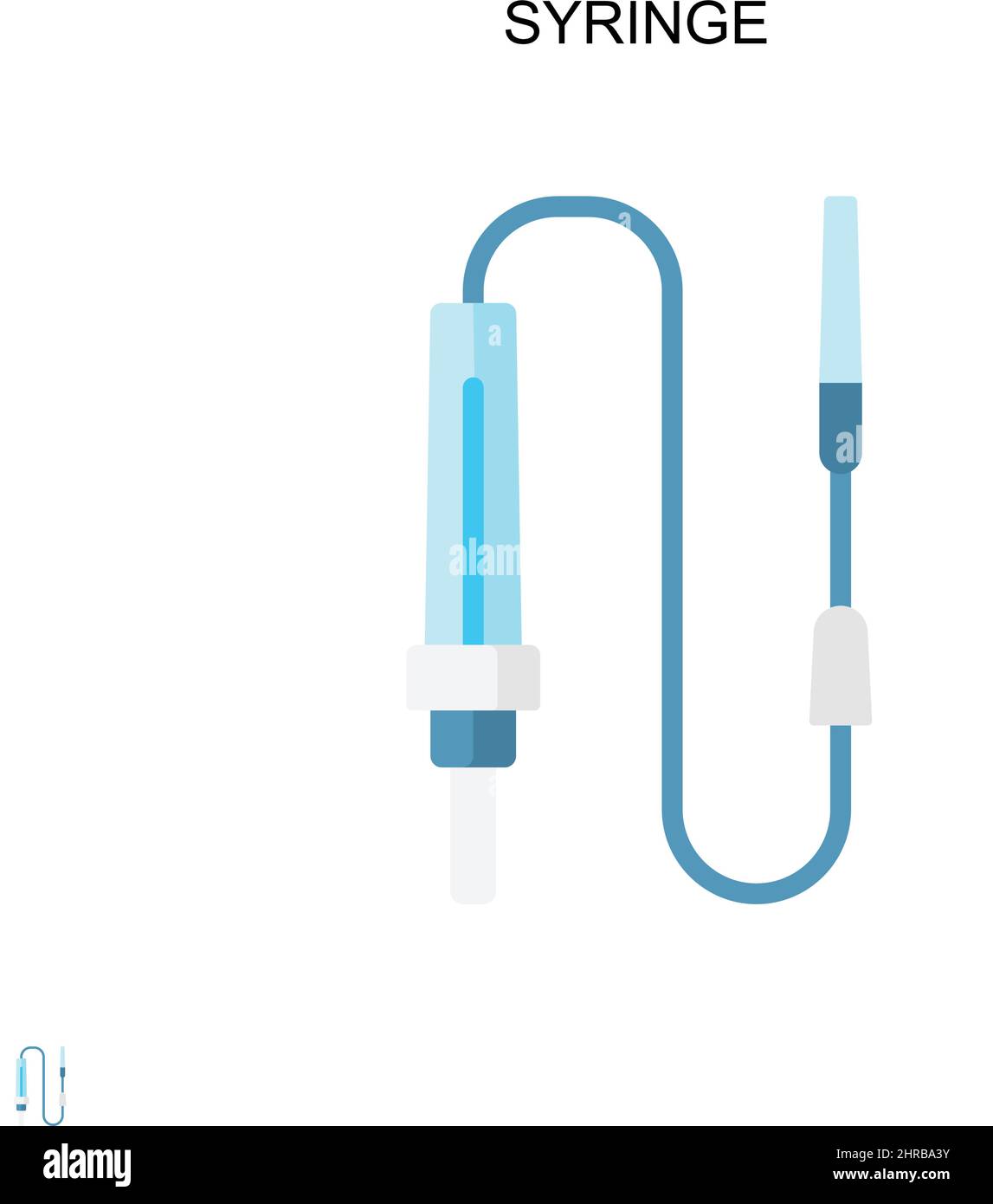Syringe Simple vector icon. Illustration symbol design template for web ...