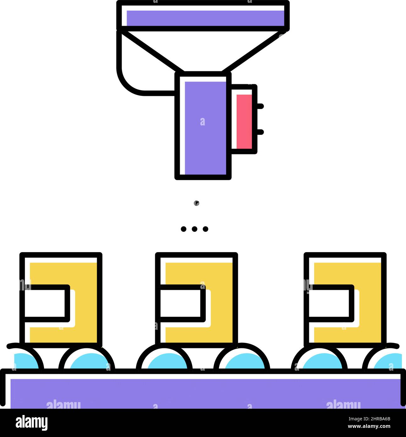 sorting pills equipment color icon vector illustration Stock Vector ...