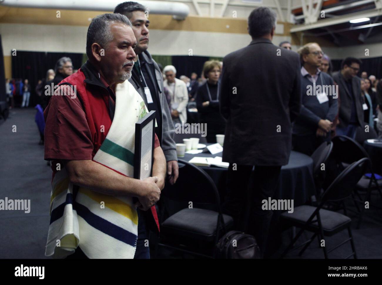 John Elliot, a respected Elder of the Tsartlip First Nation arrives ...