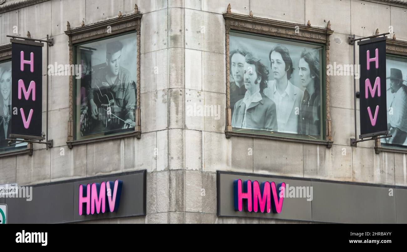 An HMV store is seen Friday, February 24, 2017 in Montreal. Sunrise ...