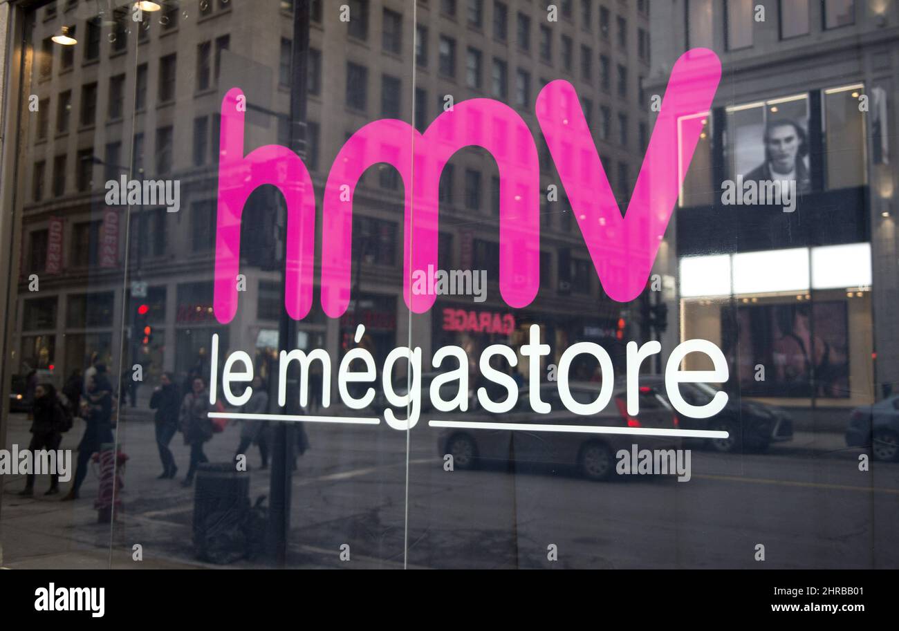 An HMV store is seen Friday, February 24, 2017 in Montreal. Sunrise ...
