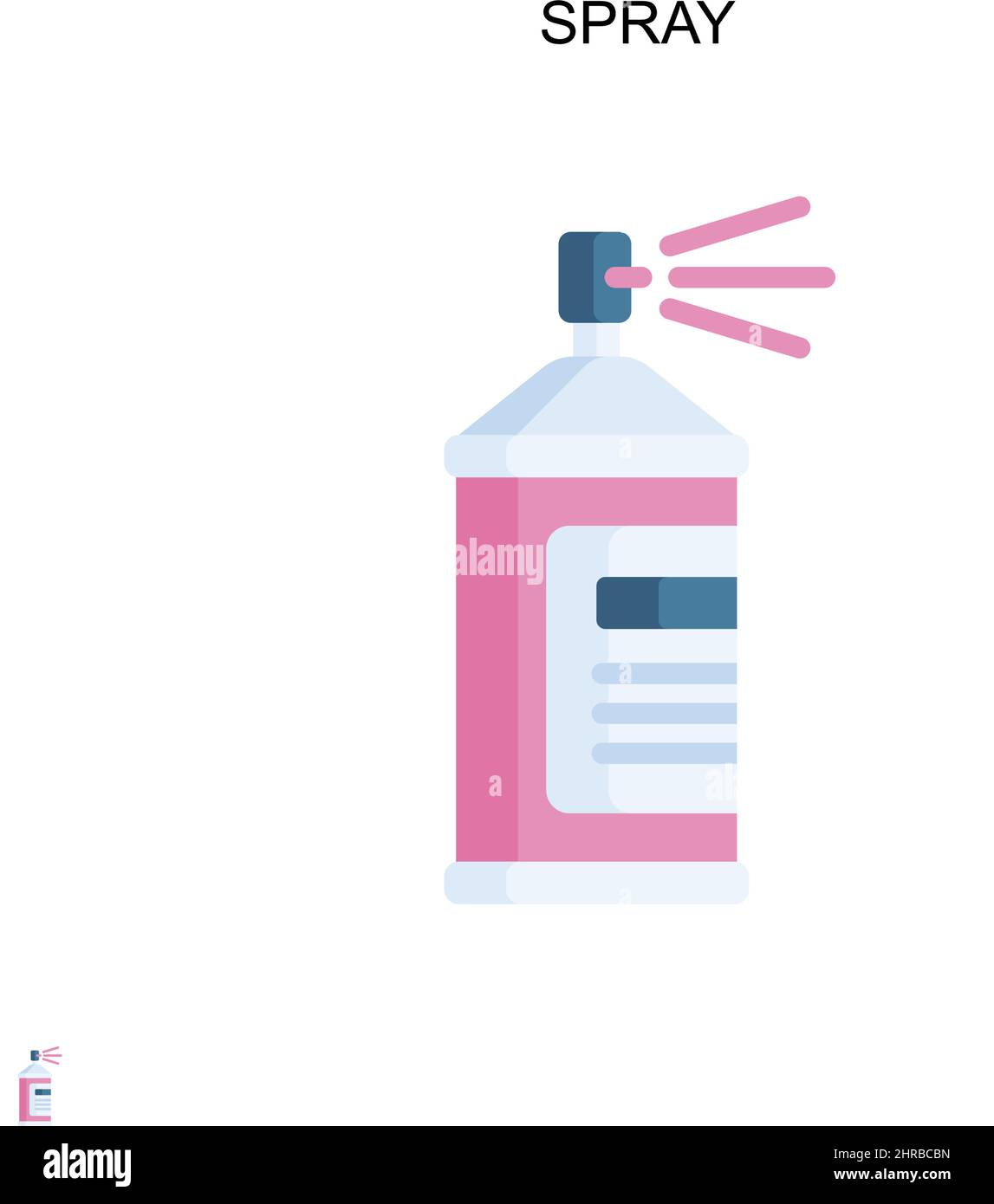 Spray Simple vector icon. Illustration symbol design template for web ...