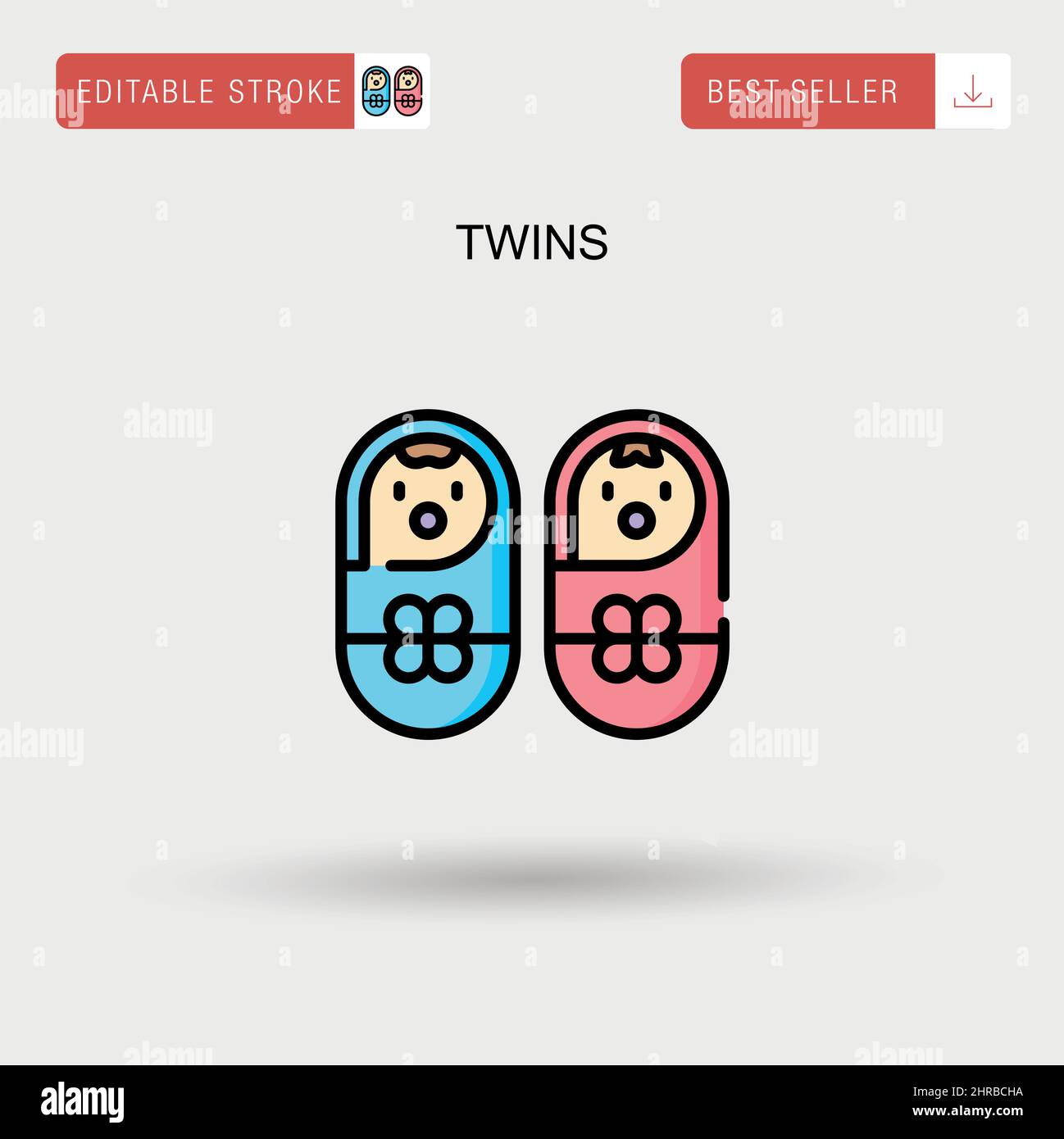 Twins Stock Vector Images - Alamy