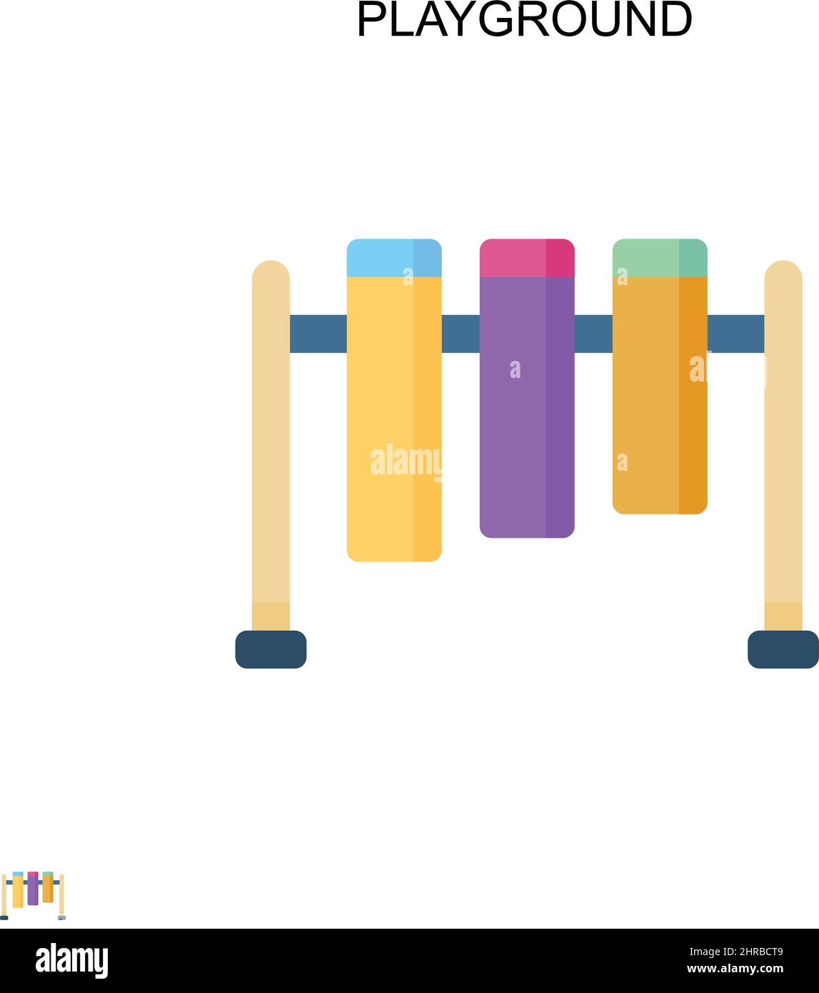 Playground Simple vector icon. Illustration symbol design template for ...