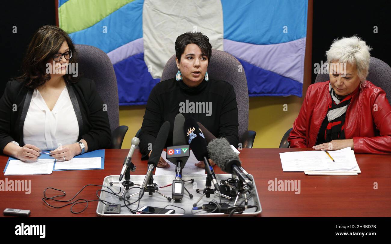 From left, Hilda Anderson-Pyrz, family member and Missing and Murdered ...