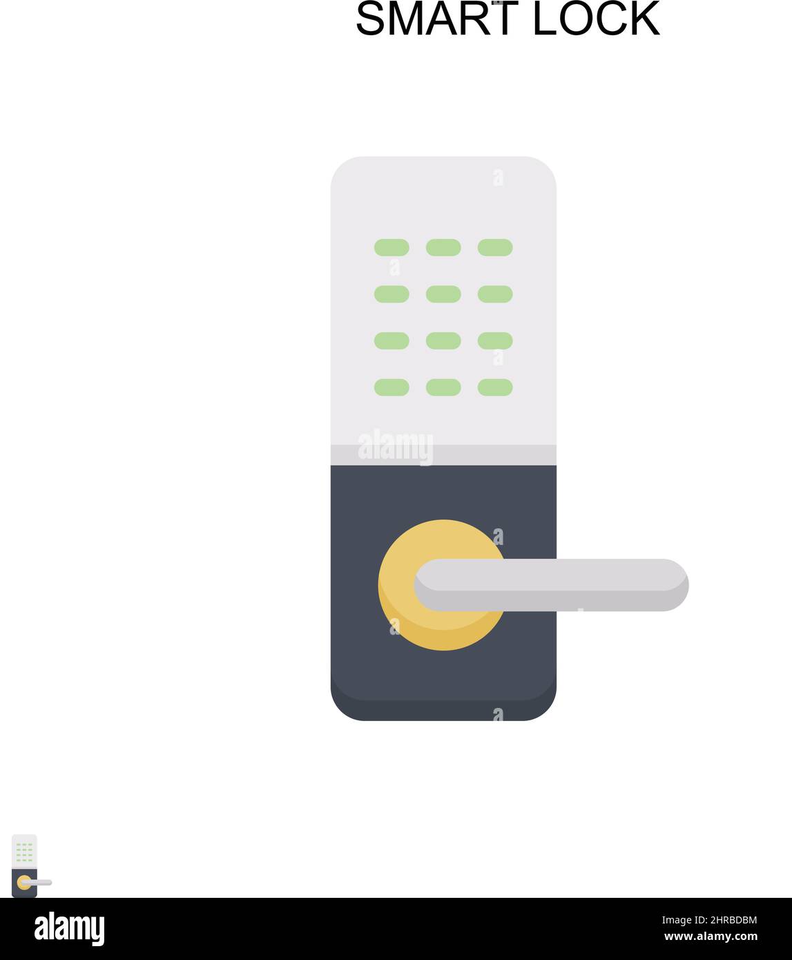 Door key handle lock display Stock Vector Images - Alamy