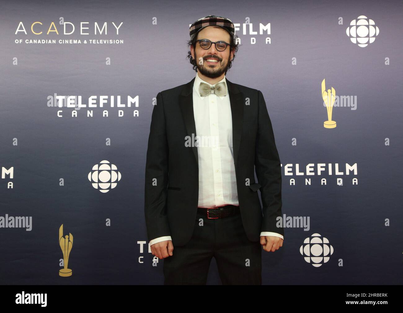 Producer Hany Ouichou poses on the red carpet at the 2017 Canadian ...