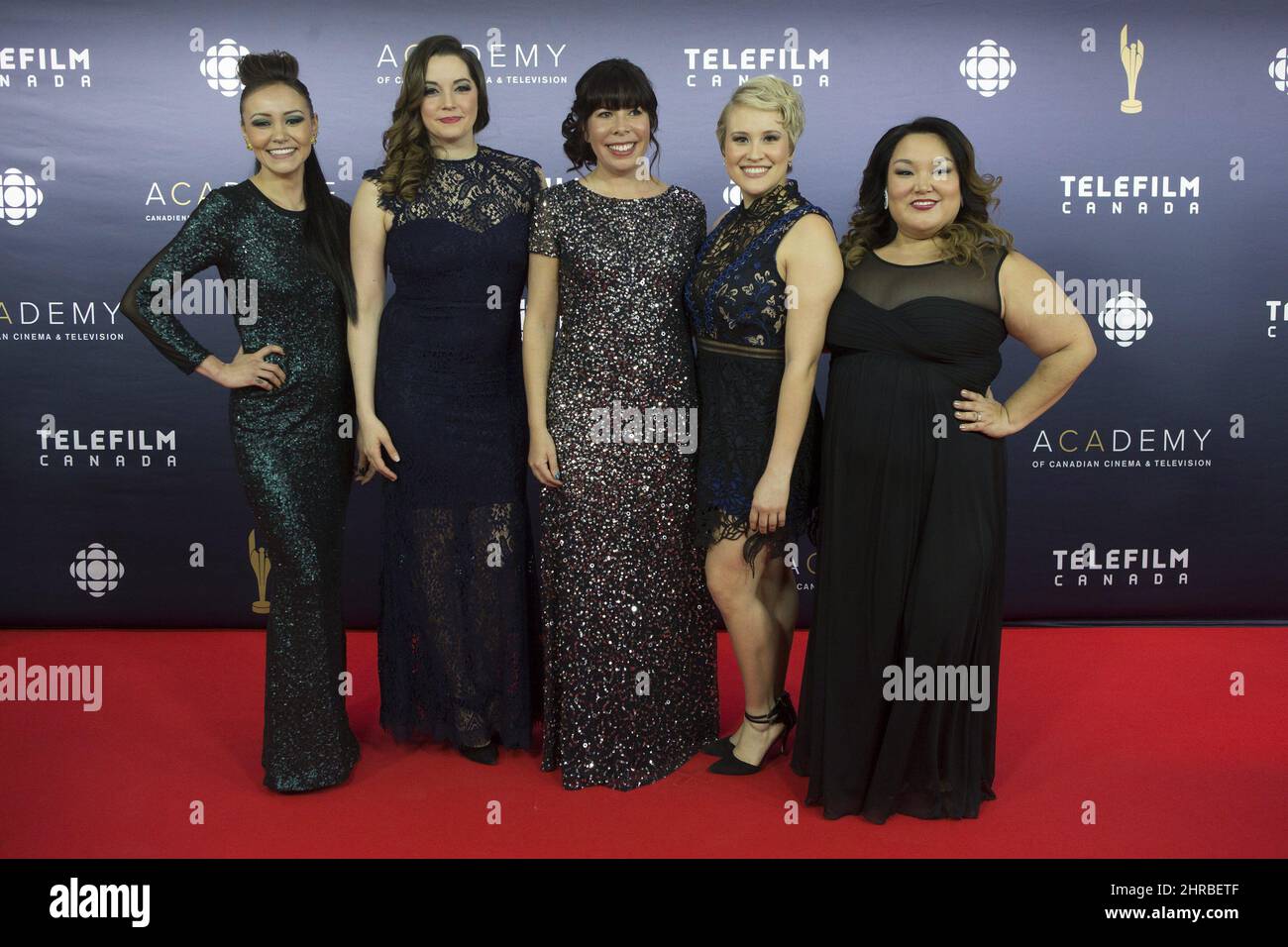The cast of Mohawk Girls arrive on the red carpet at the 2017 Canadian ...