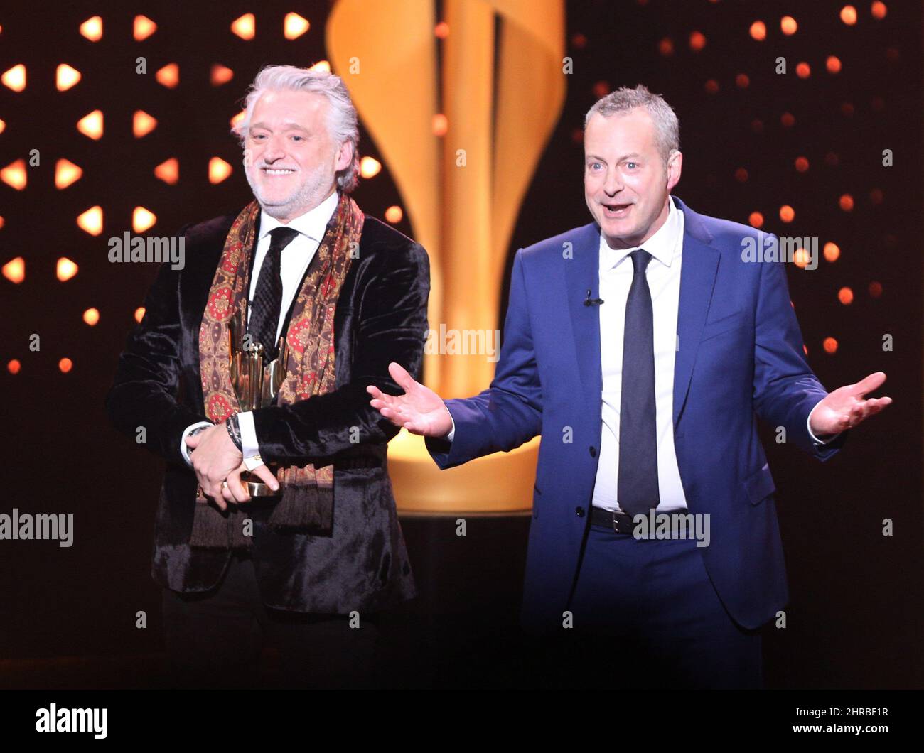 Bruce Hills, COO, right, and Gilbert Rozon, founder of Just for Laughs ...