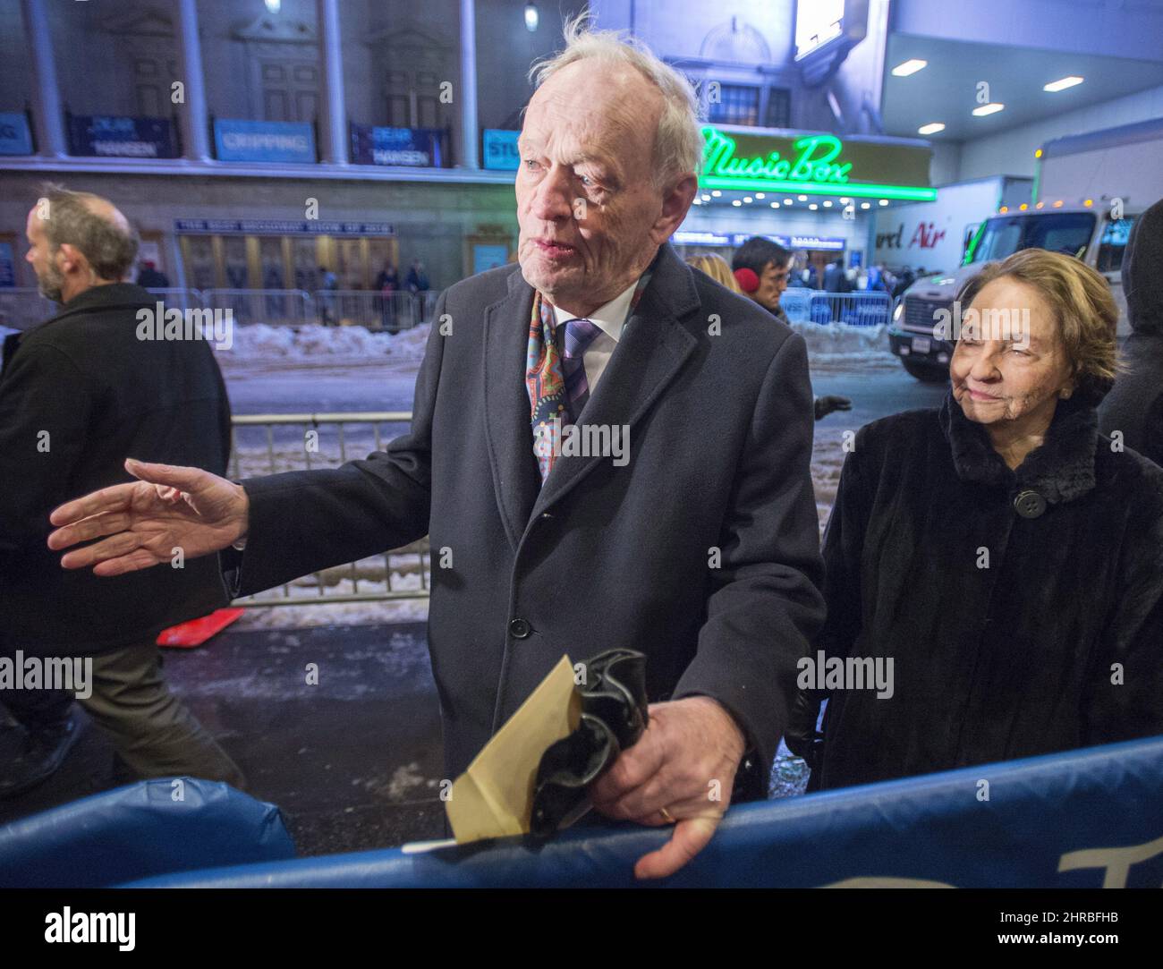 Former Prime Minister Jean Chretien and his wife, Aline, arrive before ...