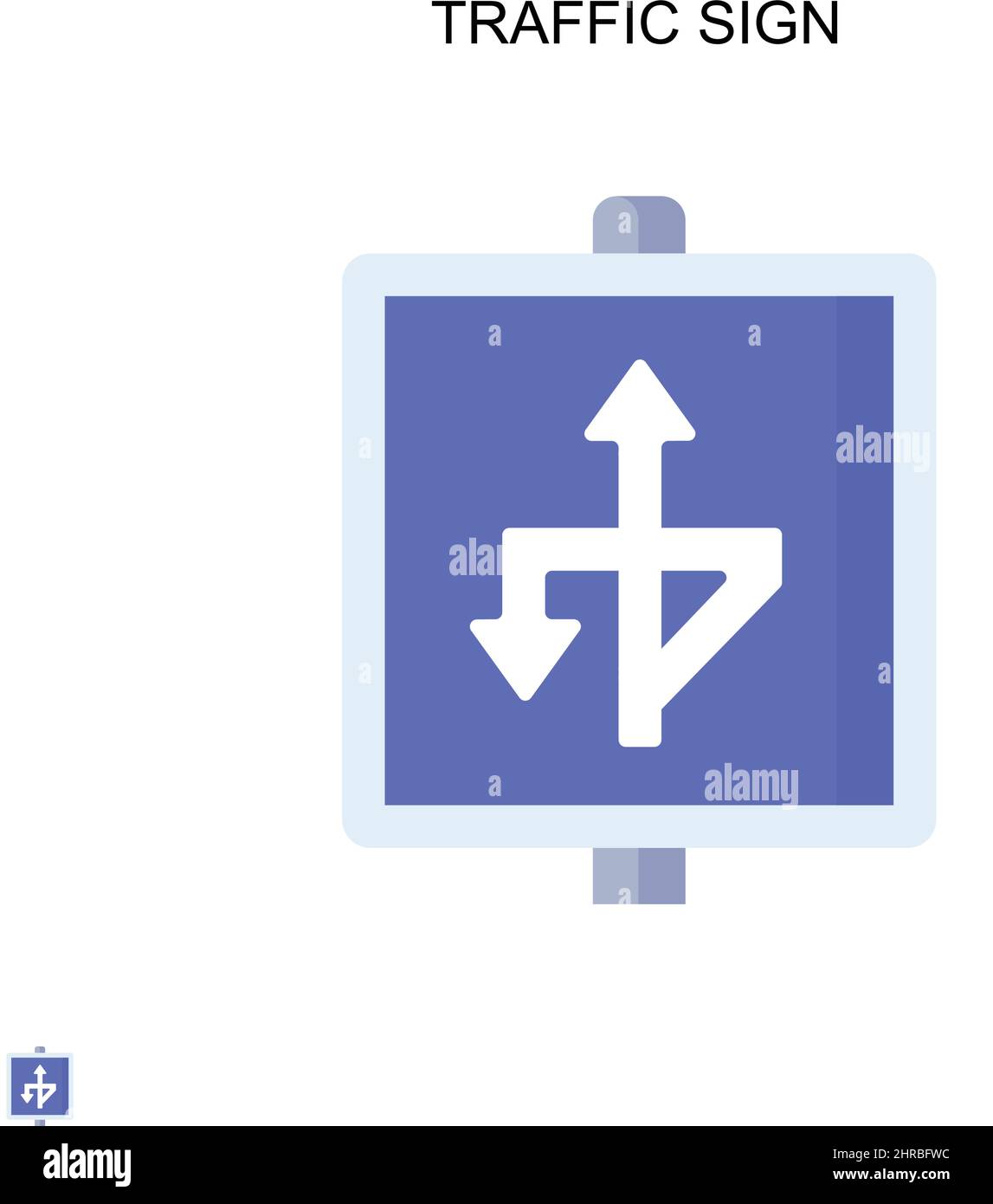 Traffic sign Simple vector icon. Illustration symbol design template ...