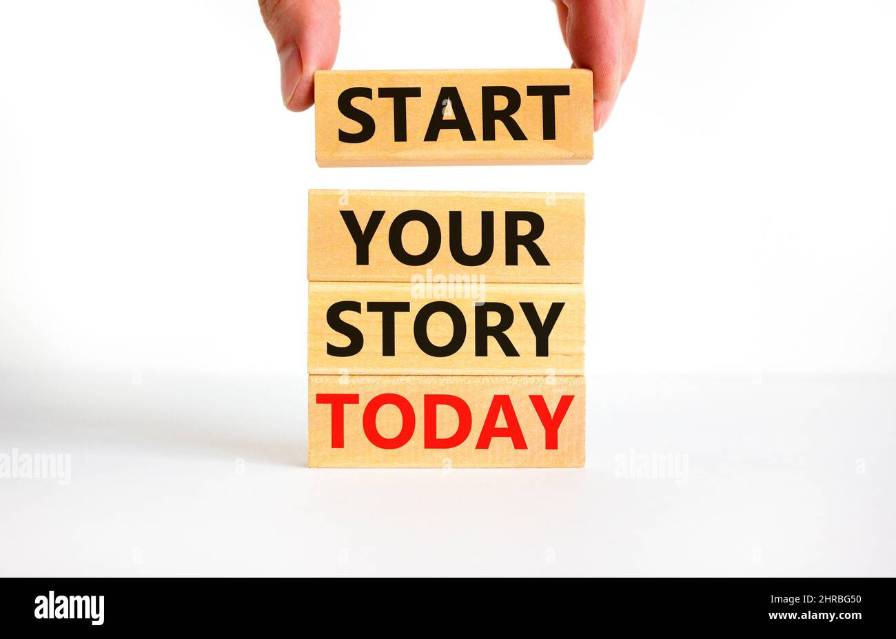 Start your story today symbol. Concept words Start your story today on ...