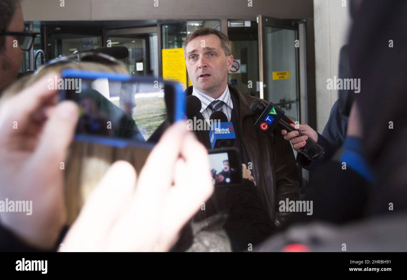 Scott Reid, lawyer for Justin Kuijer, speaks outside of the Robert S. K ...