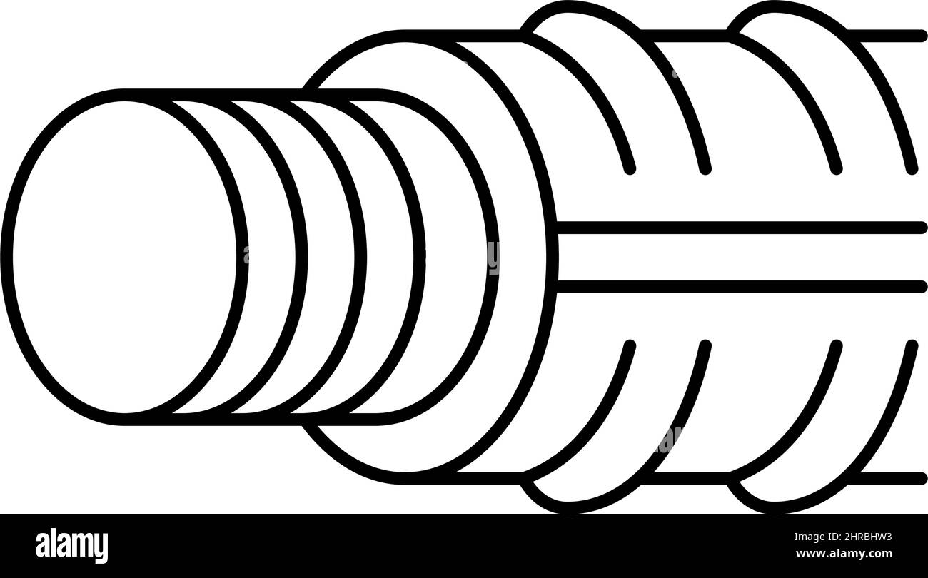 production rebar line icon vector illustration Stock Vector Image & Art ...