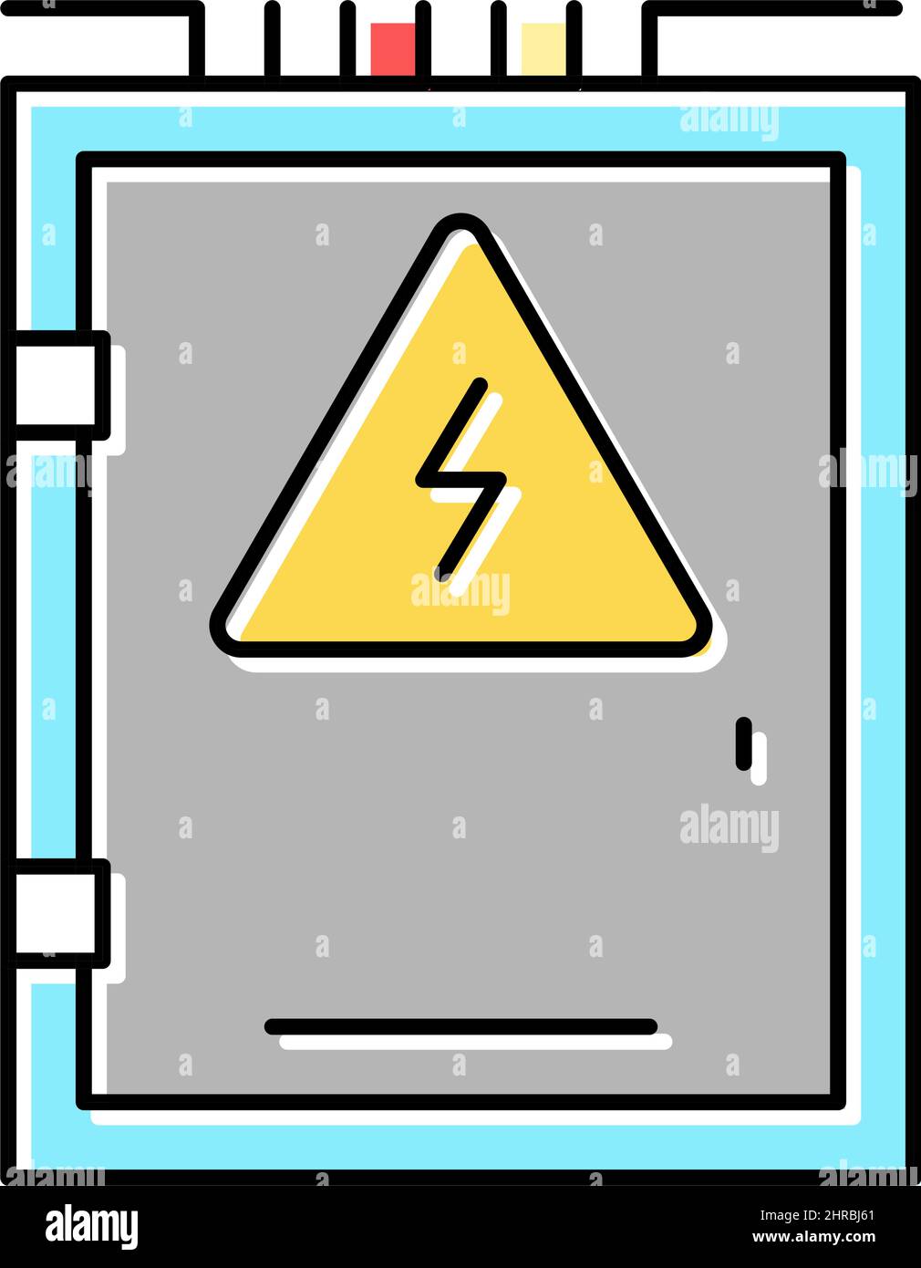 electrical box color icon vector illustration Stock Vector Image & Art ...