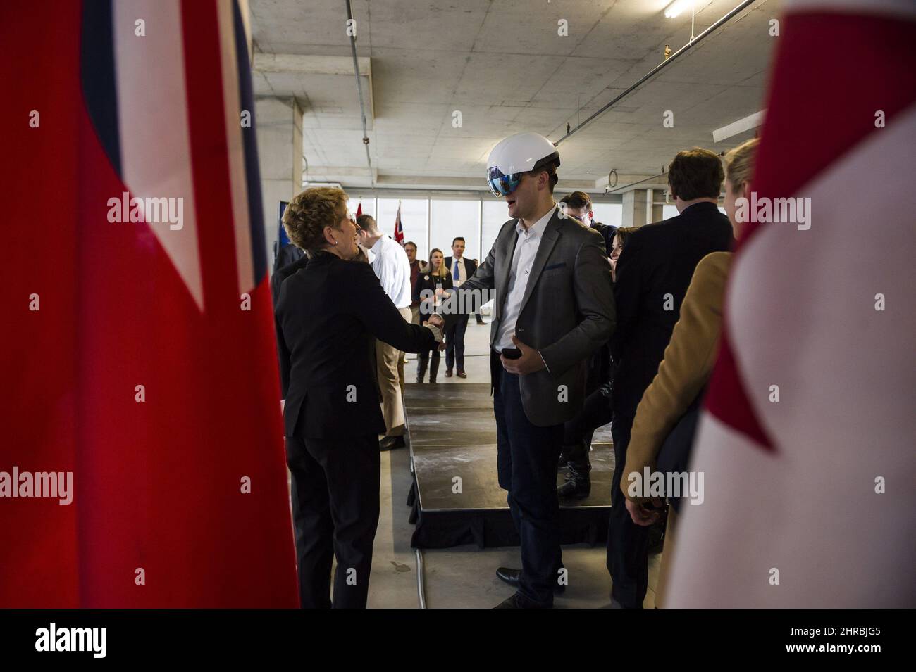 Ontario Premier Kathleen takes a tour of the Vector Institute at the ...