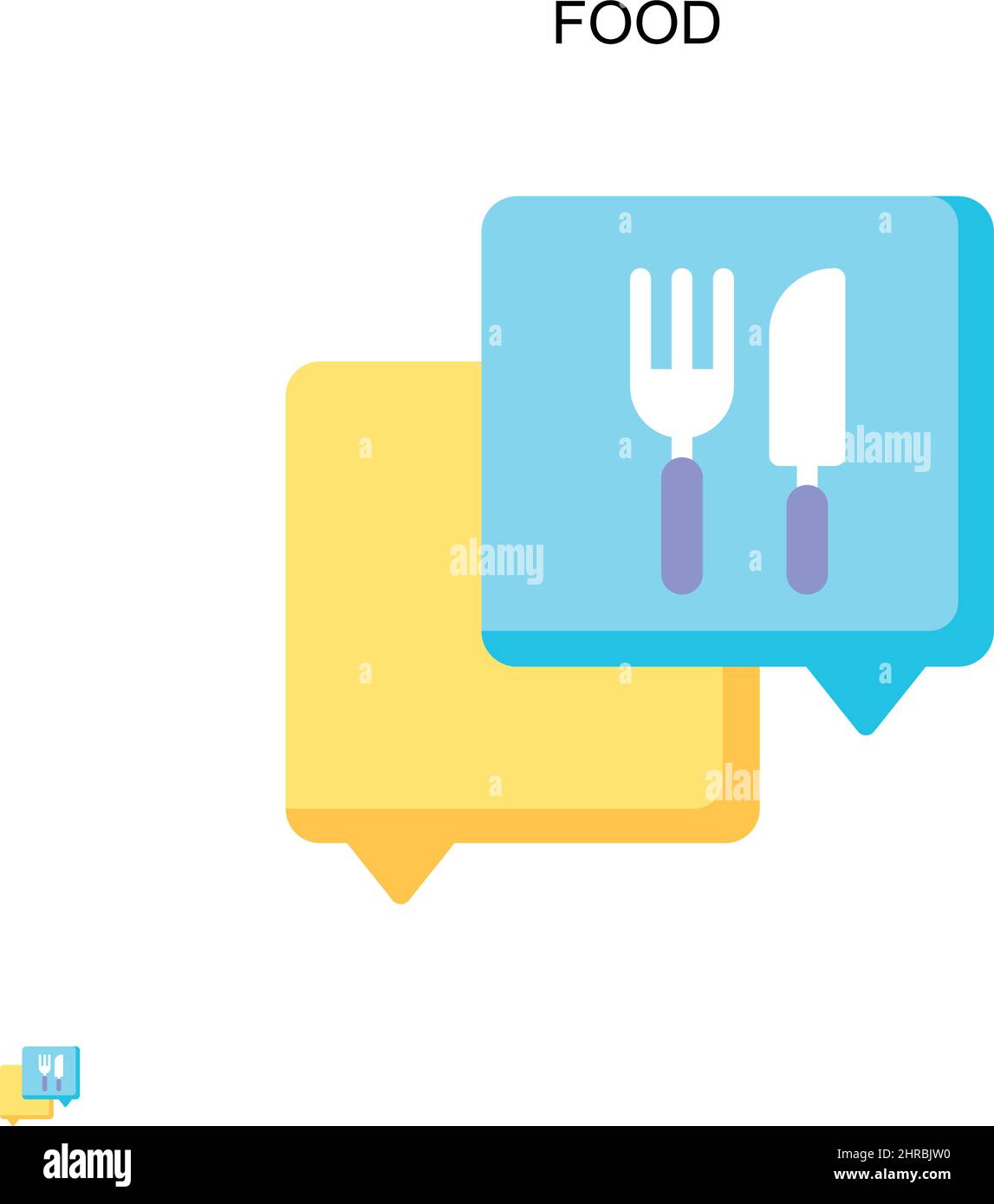 Food Simple vector icon. Illustration symbol design template for web ...