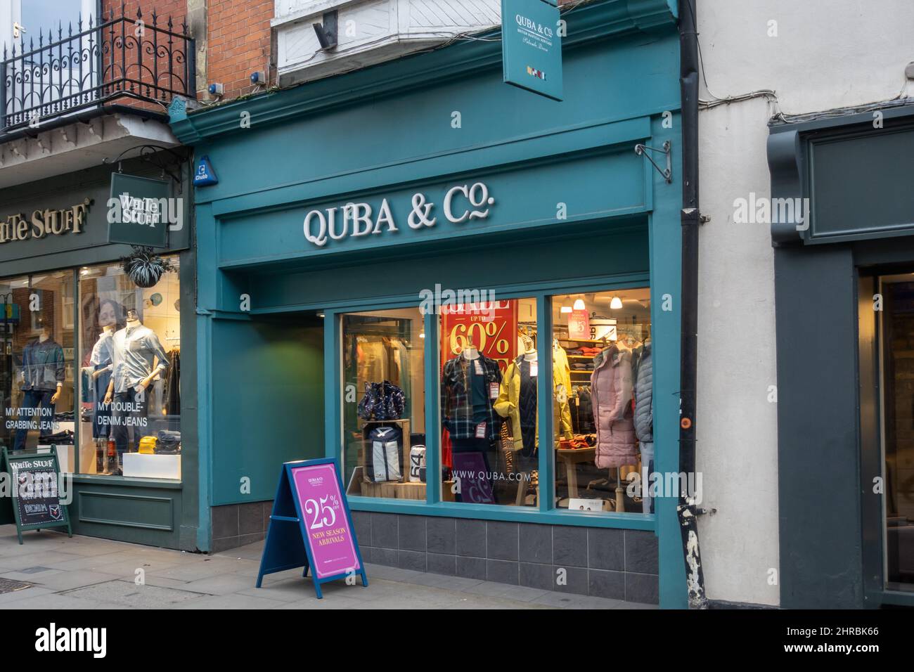 Quba & Co Nautical Clothing Store on the High Street, City of Wells ...