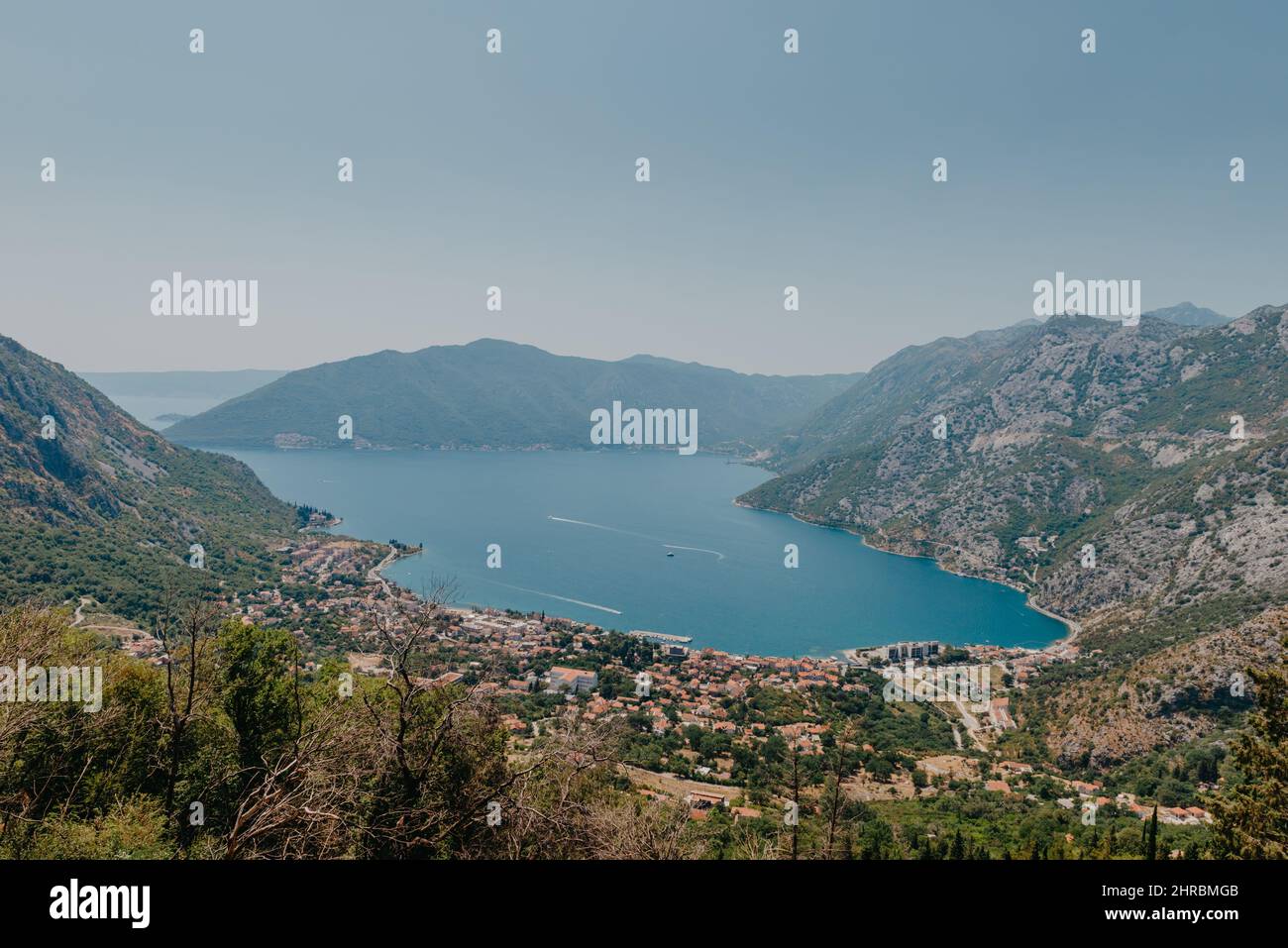 Beautiful nature mountains landscape. Kotor bay, Montenegro. Views of ...