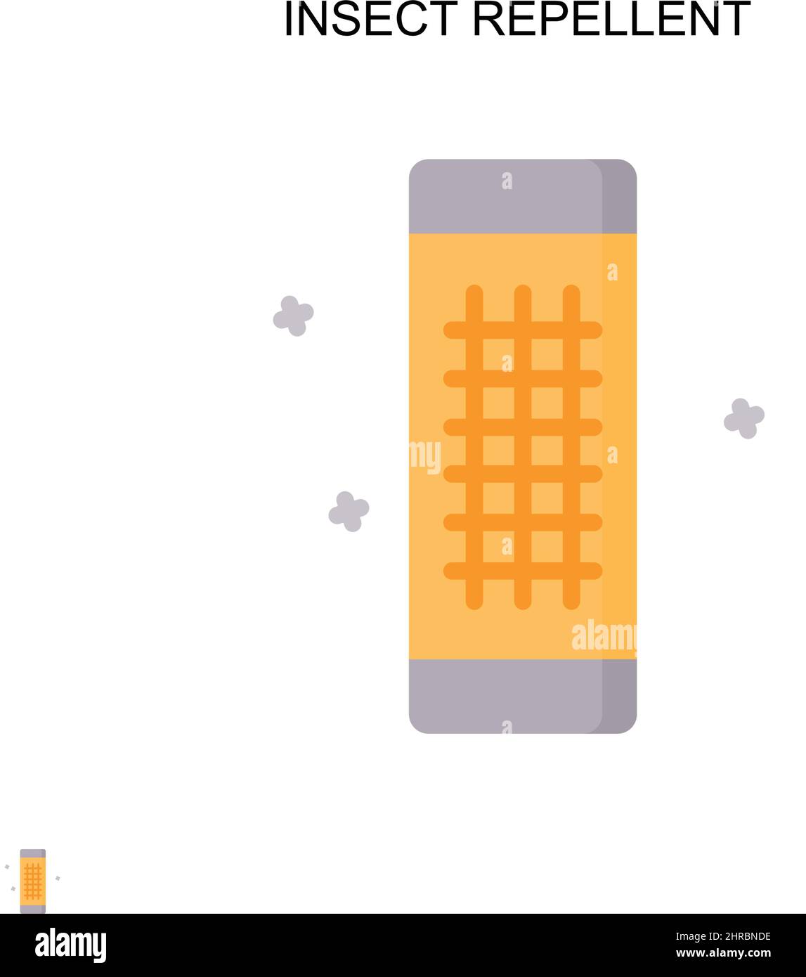 Insect repellent Simple vector icon. Illustration symbol design ...