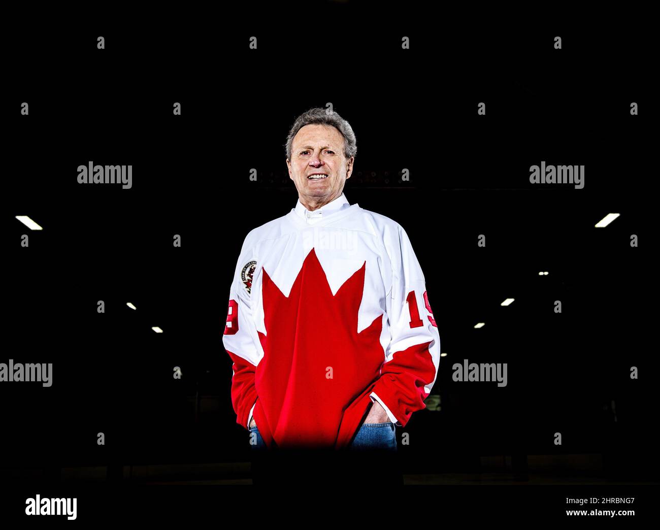 Former NHLer Paul Henderson poses for a photograph at the Vic Johnston ...