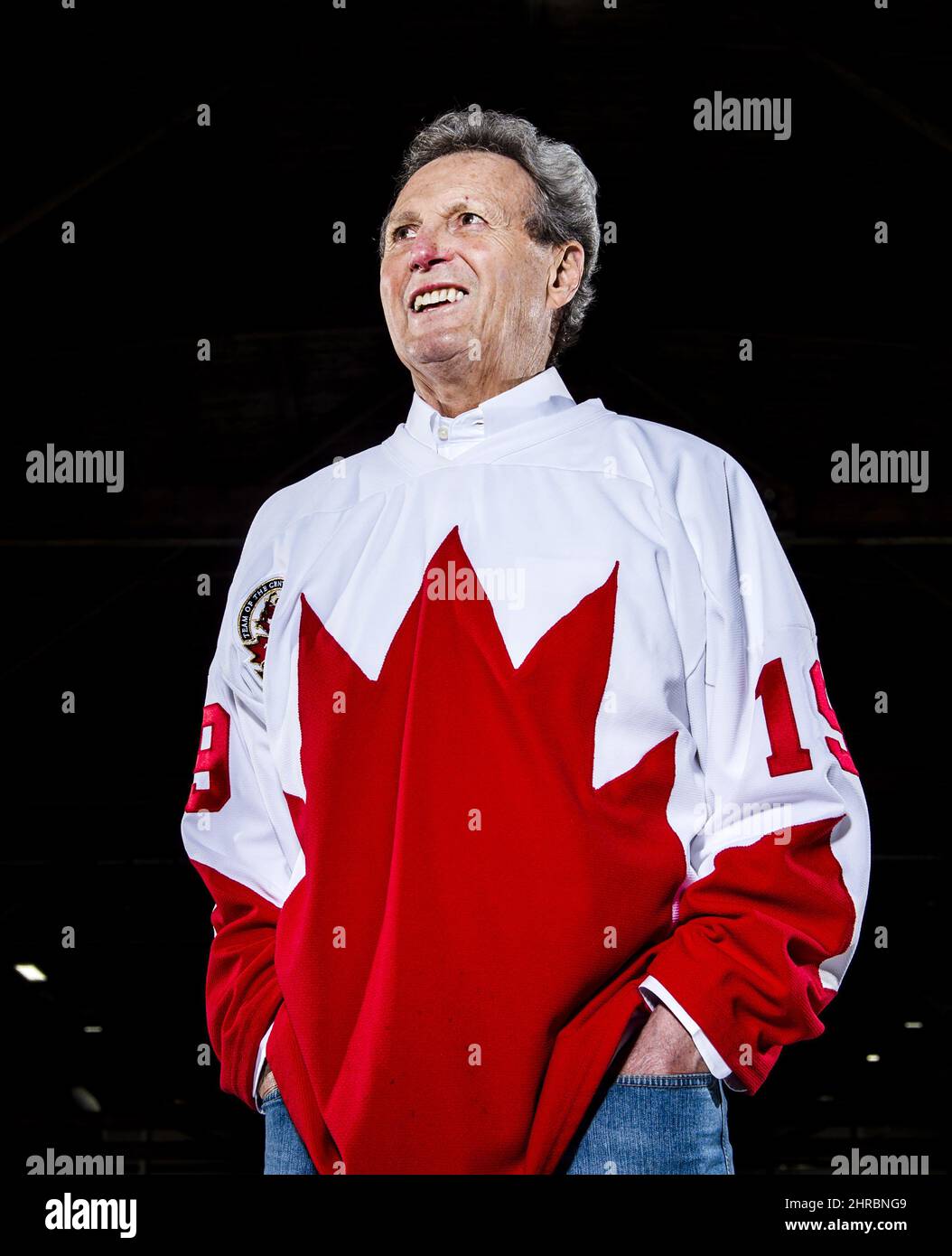 Former NHLer Paul Henderson poses for a photograph at the Vic Johnston ...