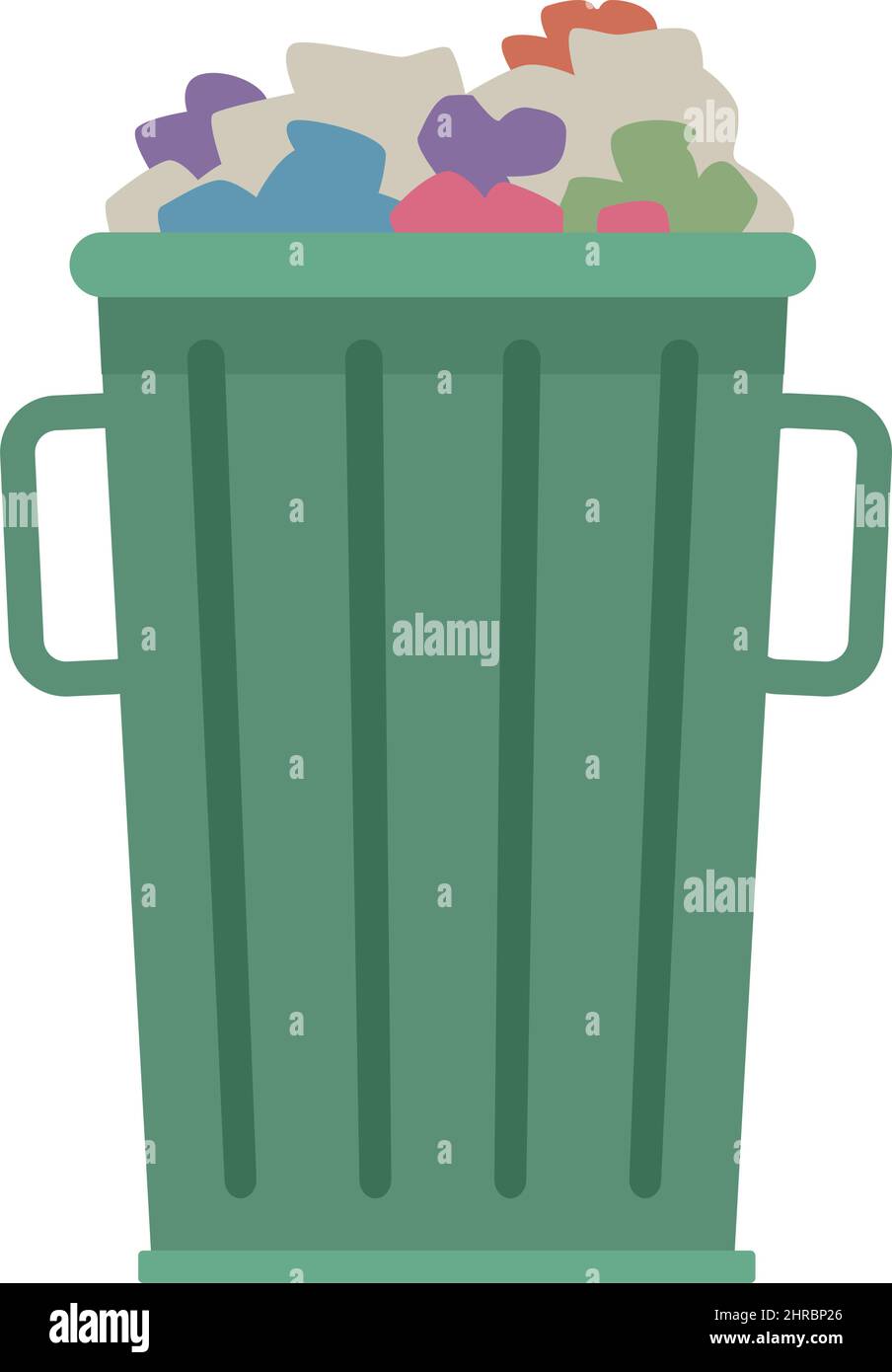Big garbage container trash Stock Vector Images - Alamy