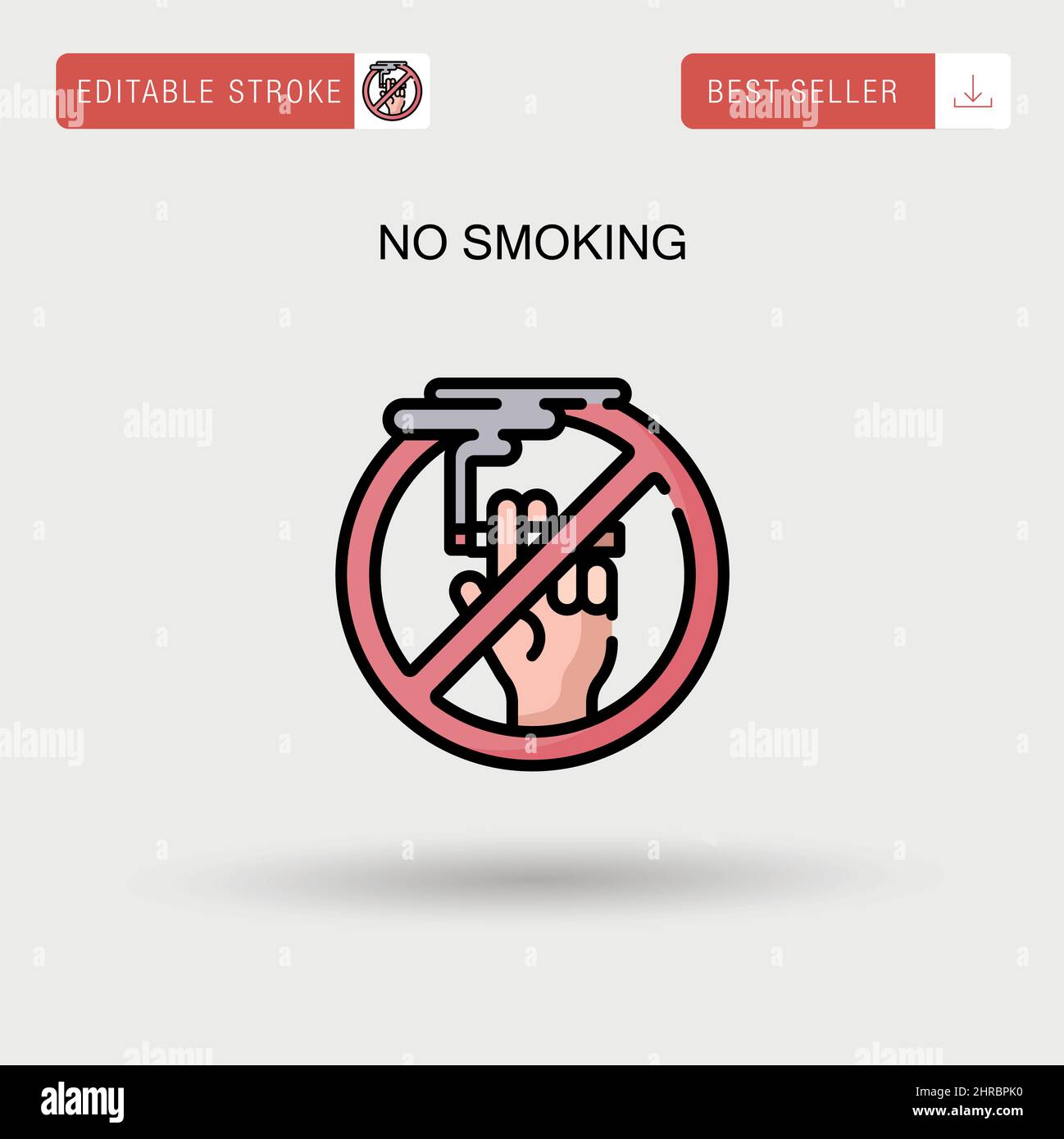 No smoking Simple vector icon Stock Vector Image & Art - Alamy