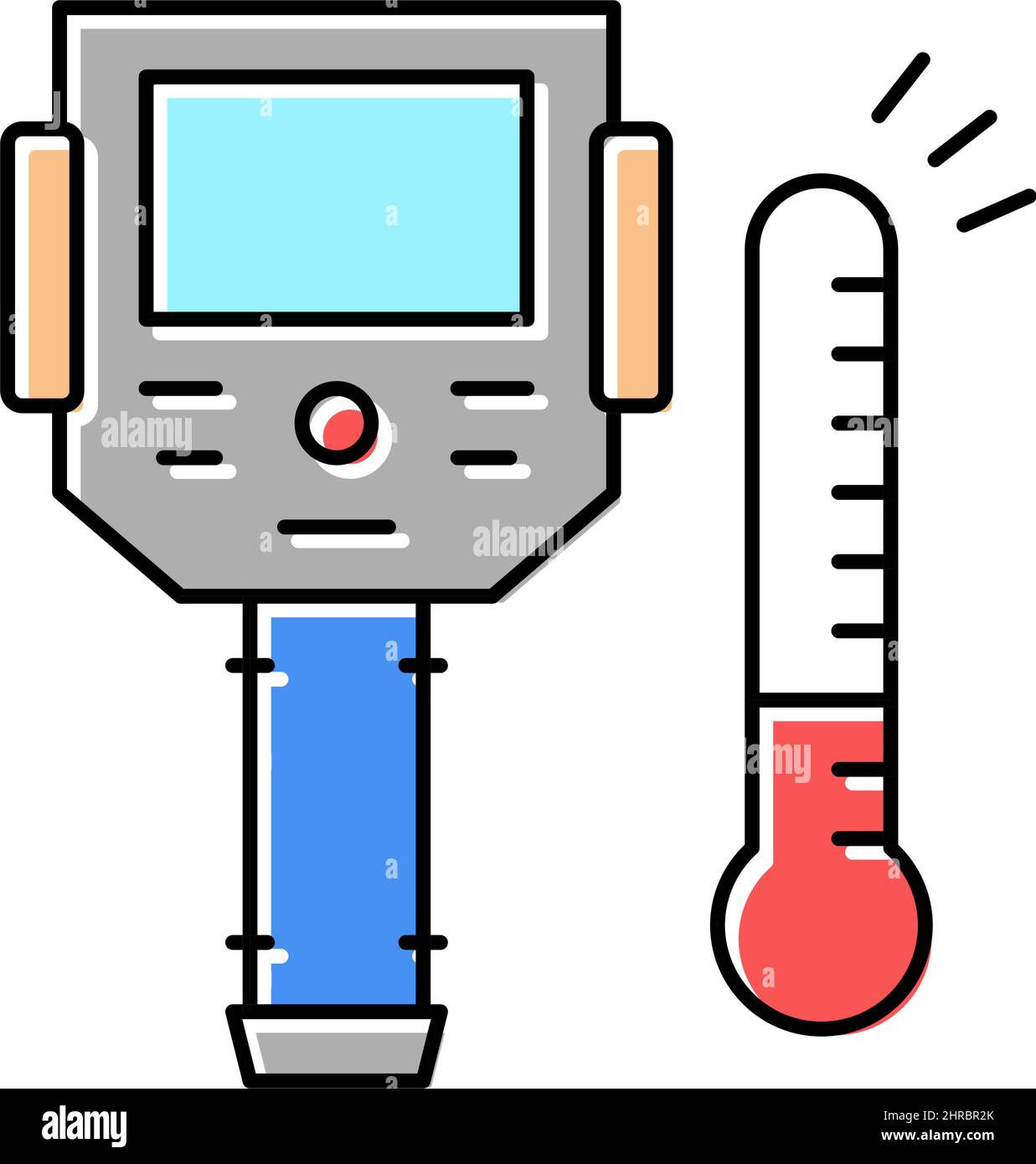 thermal imager color icon vector illustration Stock Vector Image & Art ...