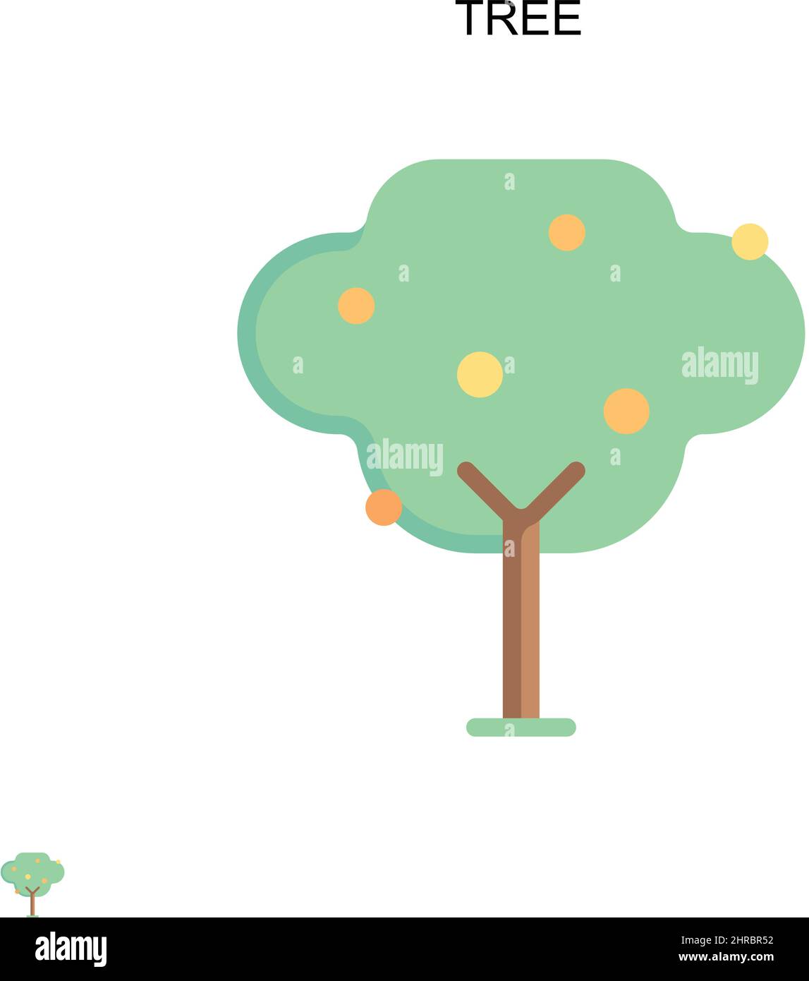 Tree Simple vector icon. Illustration symbol design template for web ...
