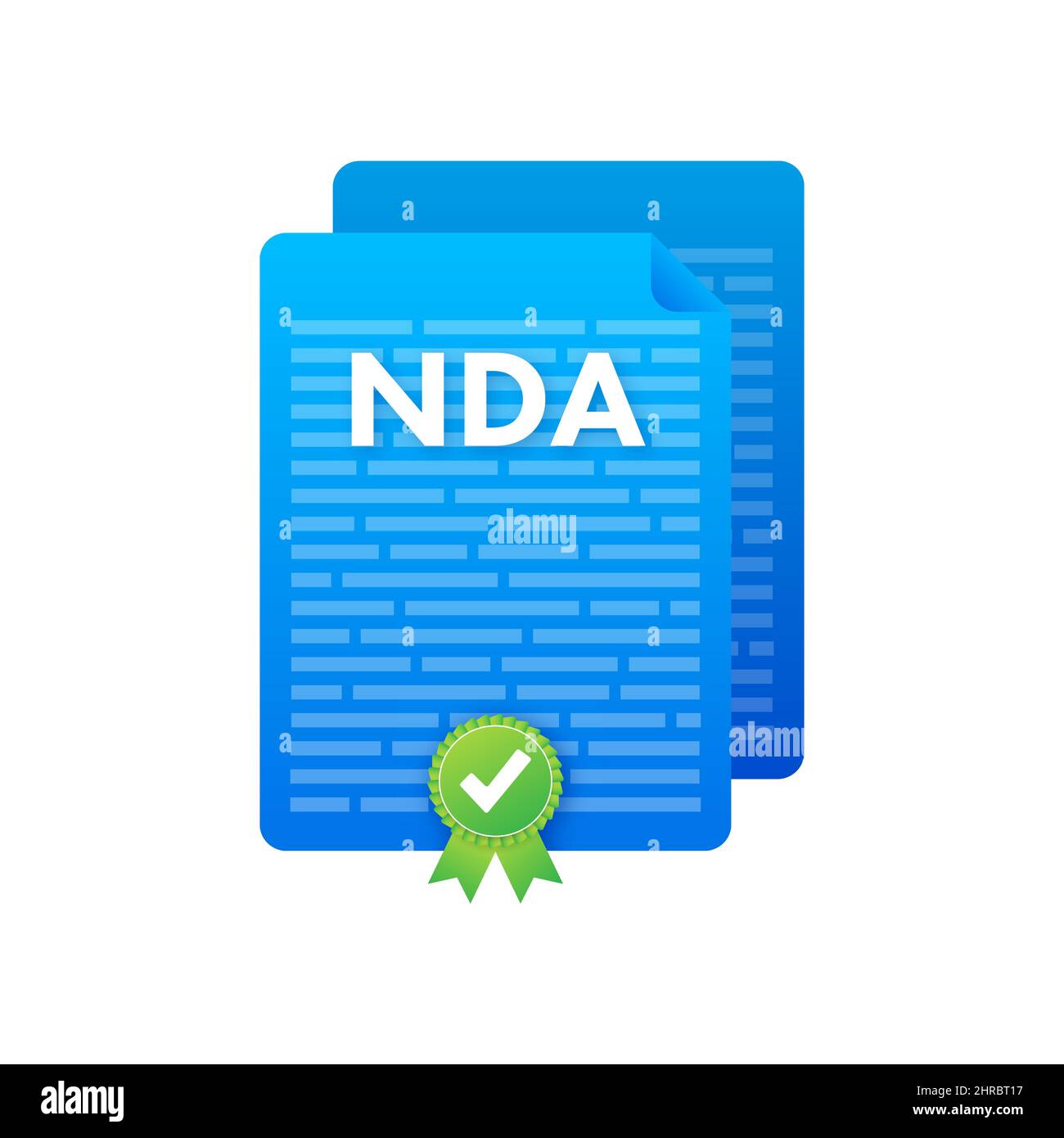 NDA Document, Non disclosure agreement, Privacy document. Vector stock ...