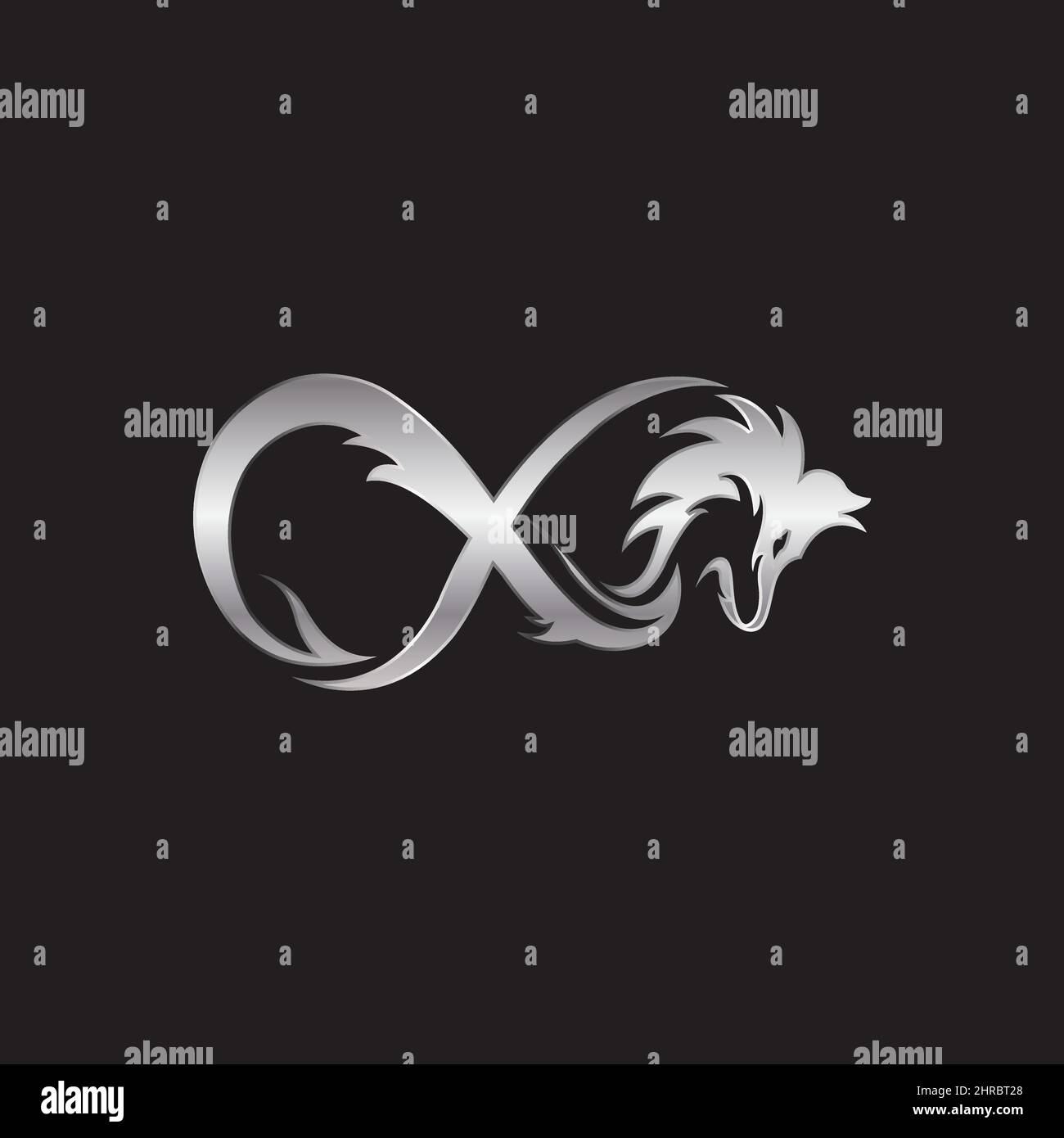 wolf logo design vector symbol graphic idea creative.EPS 10 Stock ...