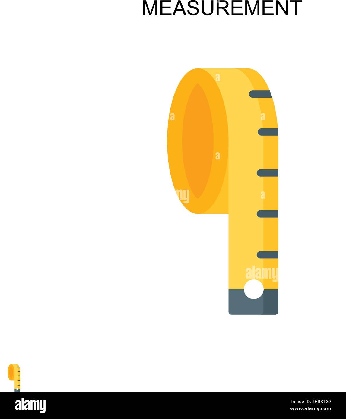 Measurement Simple vector icon. Illustration symbol design template for ...