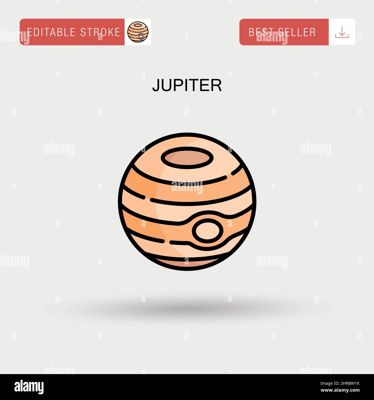 Jupiter Simple vector icon Stock Vector Image & Art - Alamy