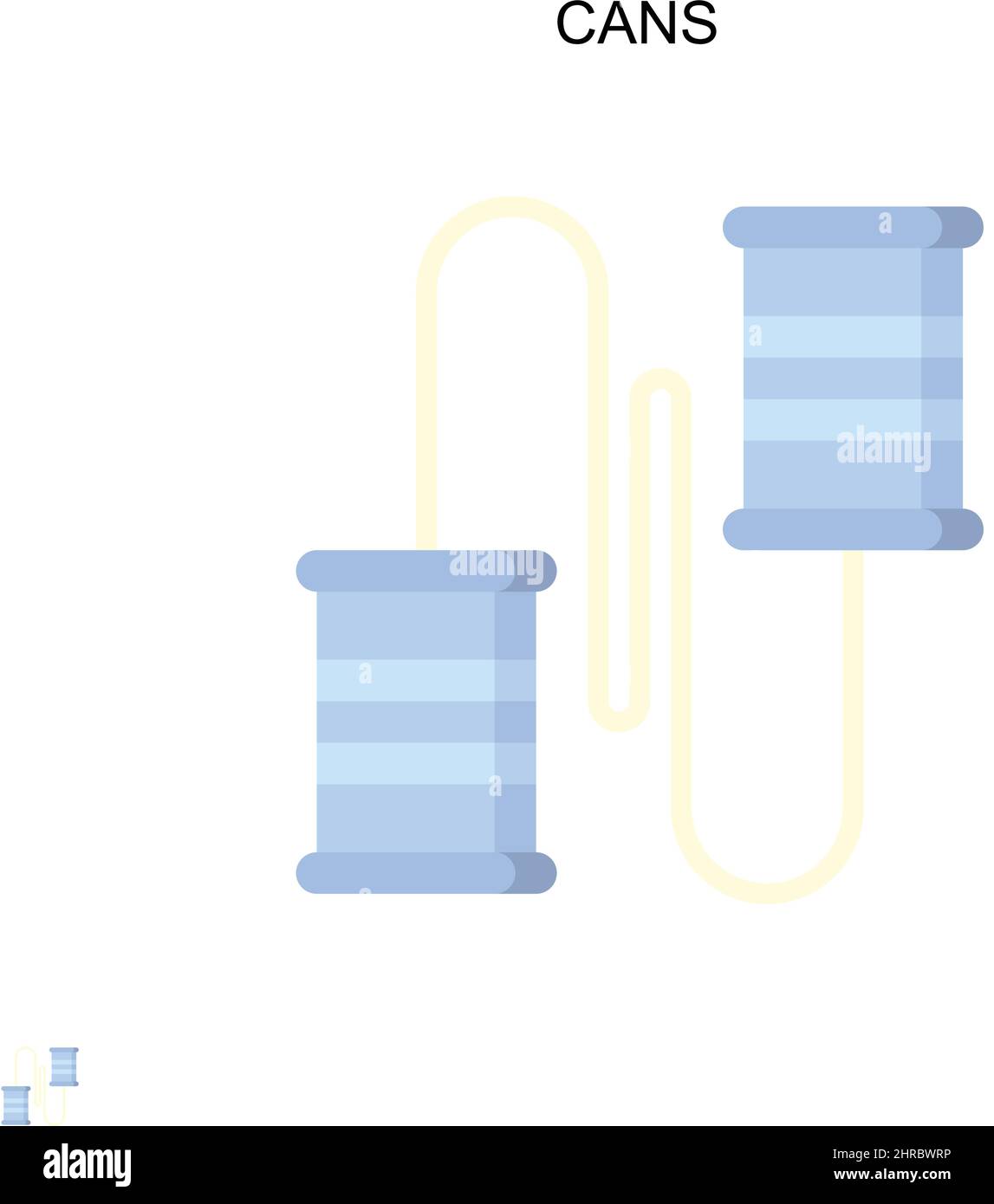 Cans Simple vector icon. Illustration symbol design template for web ...