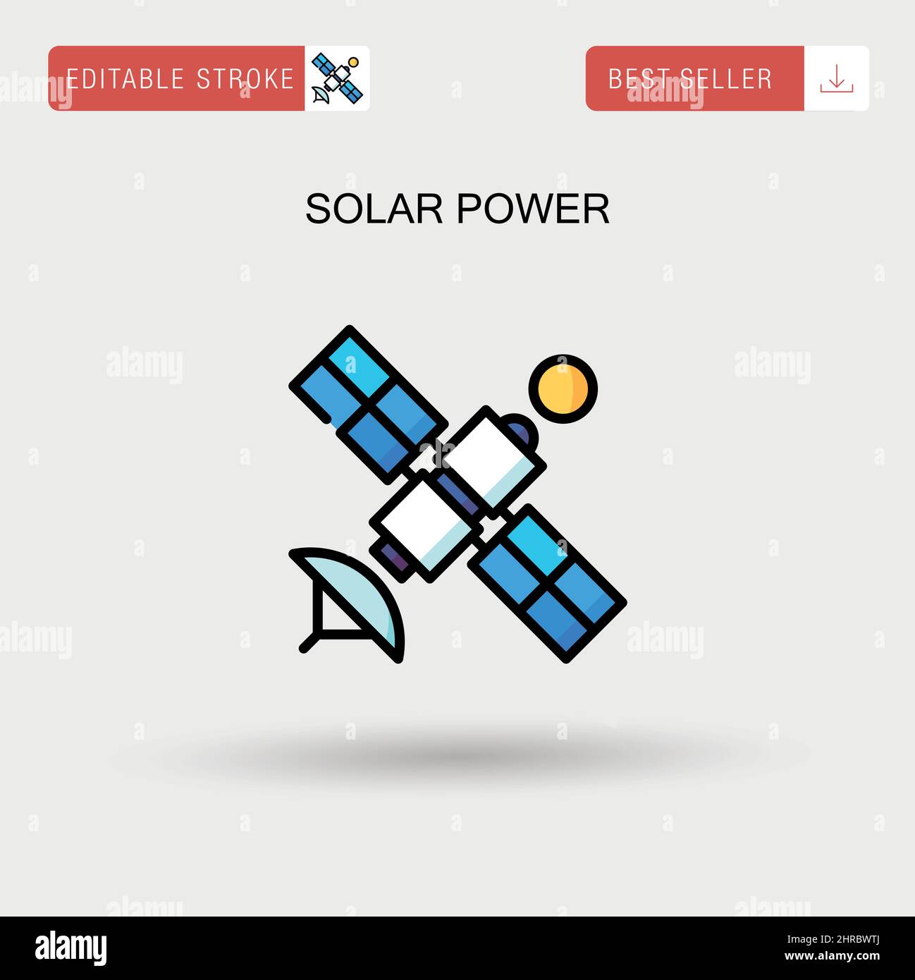 Power plant solar energy Stock Vector Images - Alamy