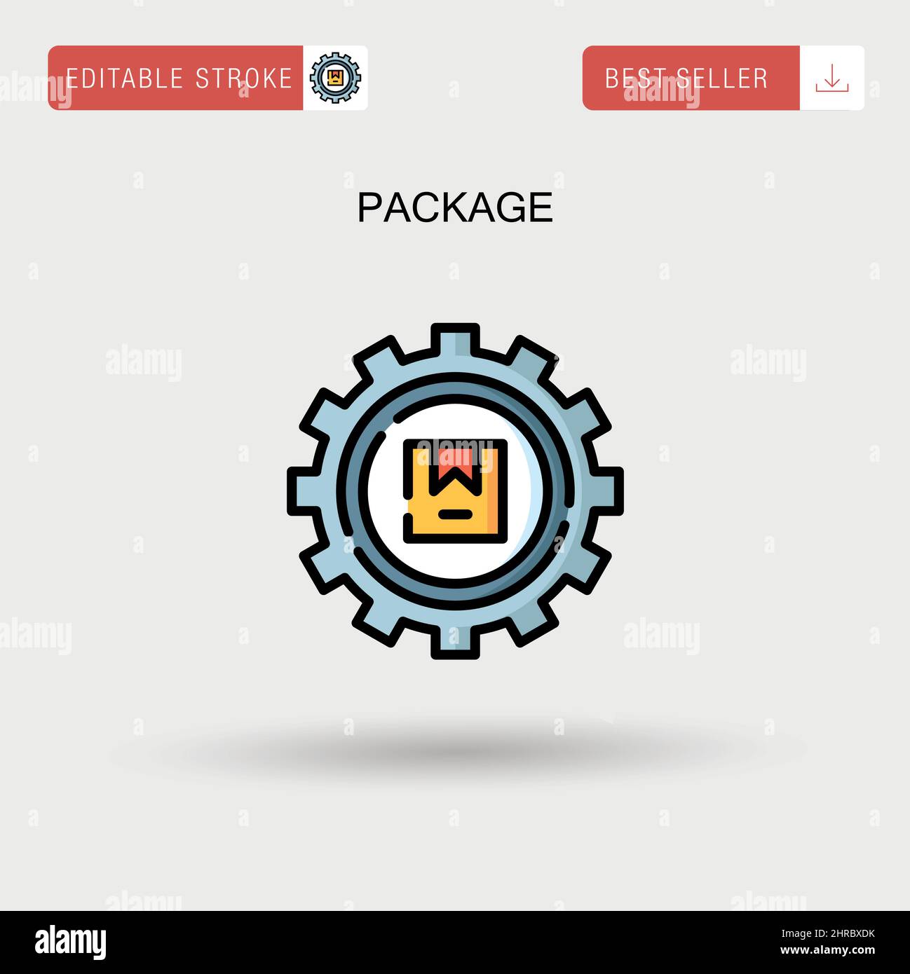 Package Simple vector icon Stock Vector Image & Art - Alamy