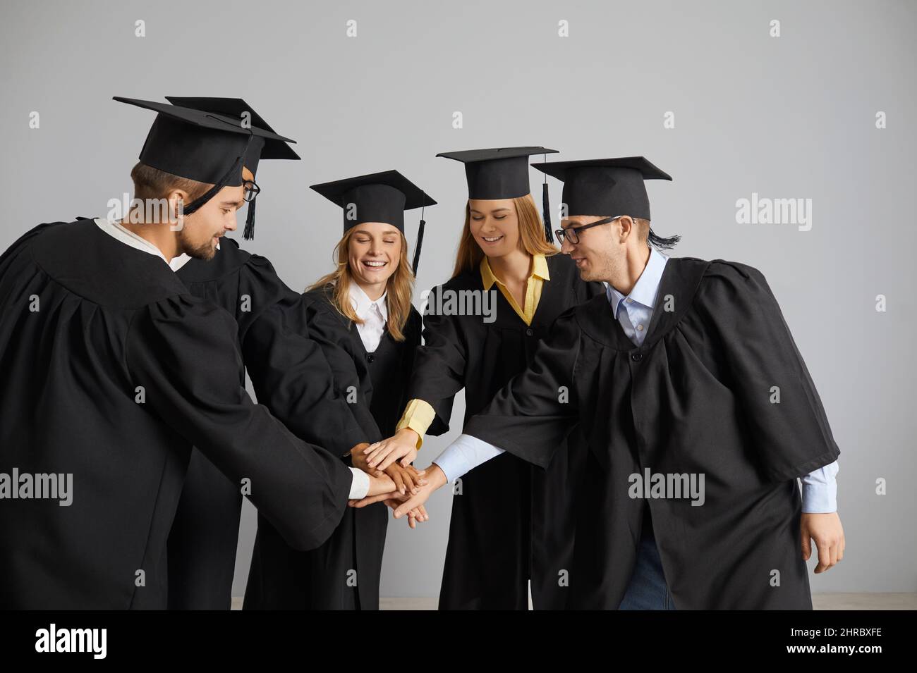 Graduation caps stack hi-res stock photography and images - Alamy