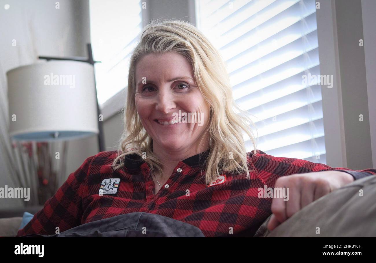 Four-time Olympic gold medalist Hayley Wickenheiser poses for a ...