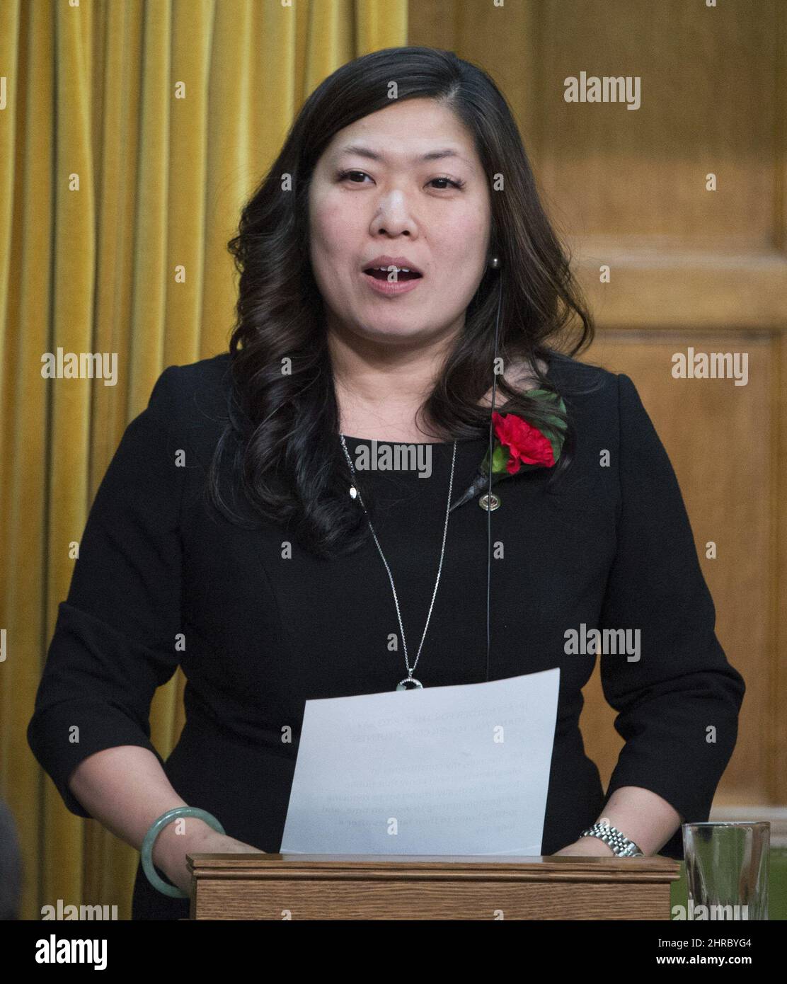 Newly-elected Liberal MP Mary Ng rises to ask a question during her ...
