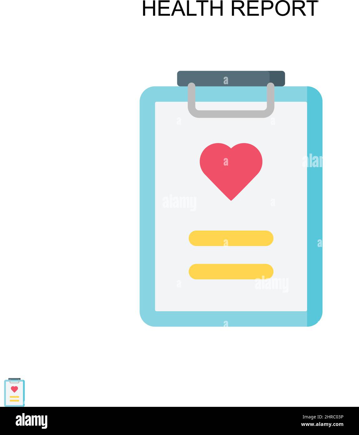 Health report Simple vector icon. Illustration symbol design template ...