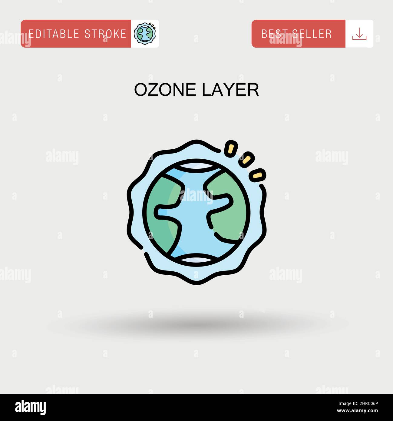 Ozone layer Simple vector icon Stock Vector Image & Art - Alamy