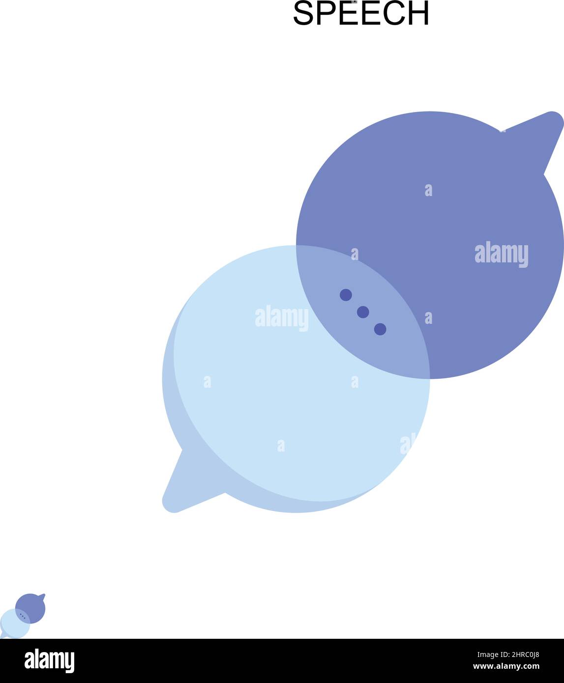 Speech Simple vector icon. Illustration symbol design template for web ...